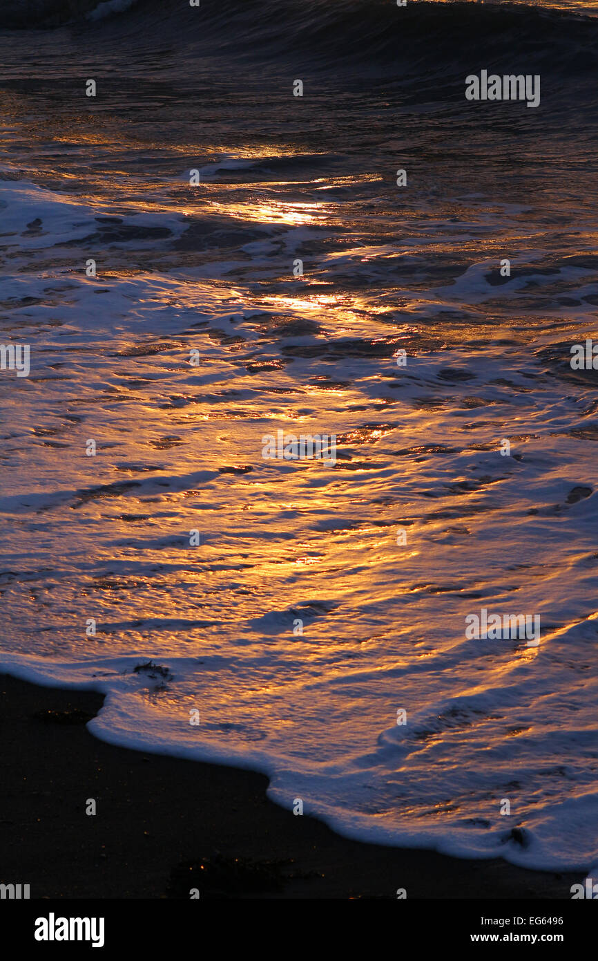 Aberystwyth, Wales, UK. 17th February, 2015. UK weather. The dying rays ...
