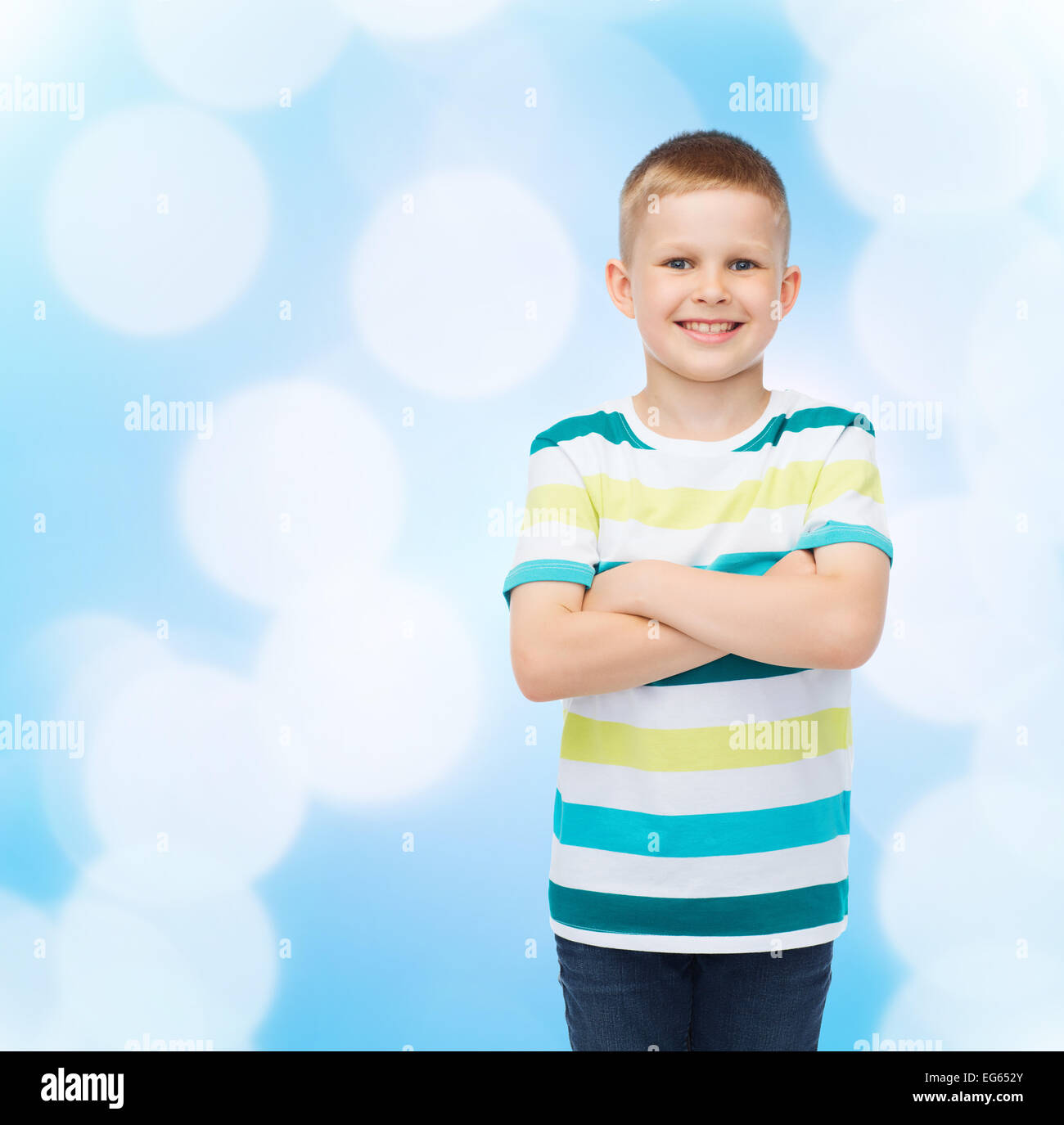 Crossed arms boy hi-res stock photography and images - Alamy