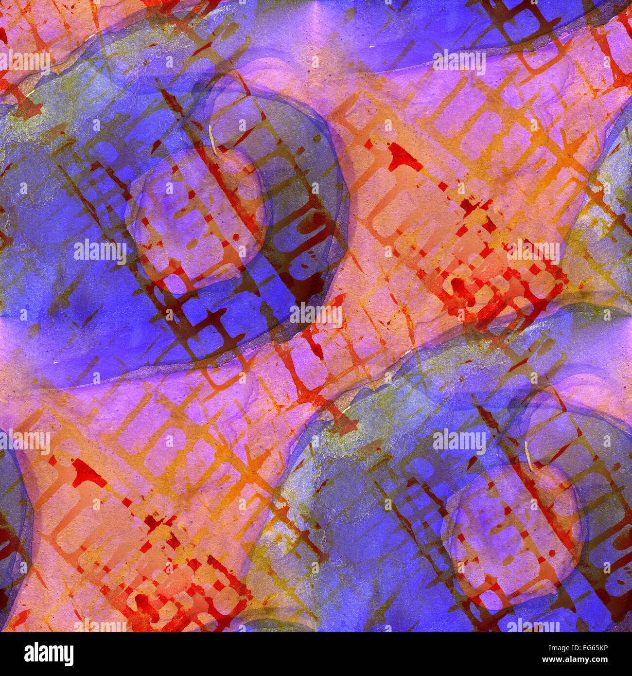 pattern blue, red design seamless watercolor texture background Stock ...