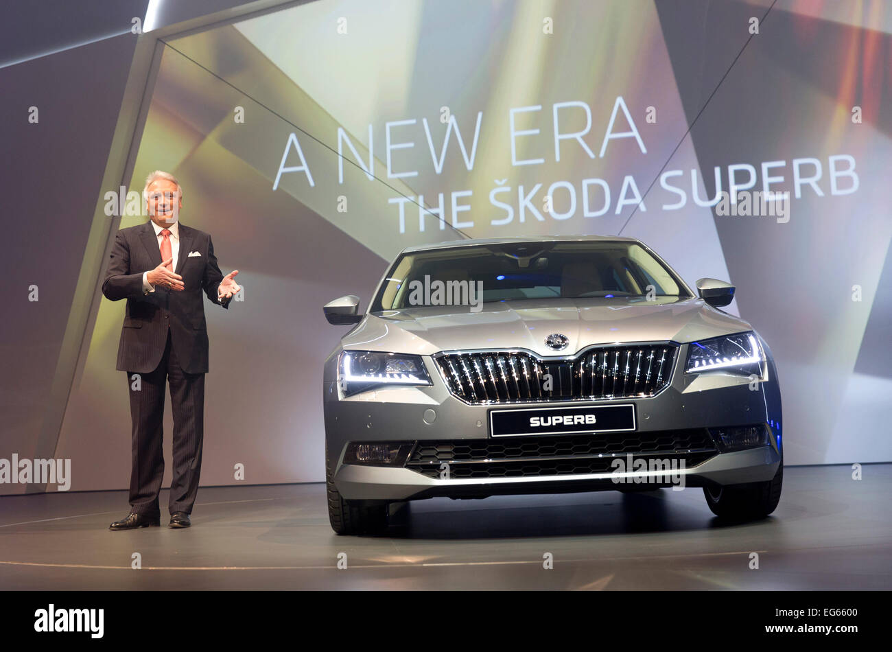 Prague, Czech Republic. 17th February, 2015. Skoda Auto CEO Winfried ...