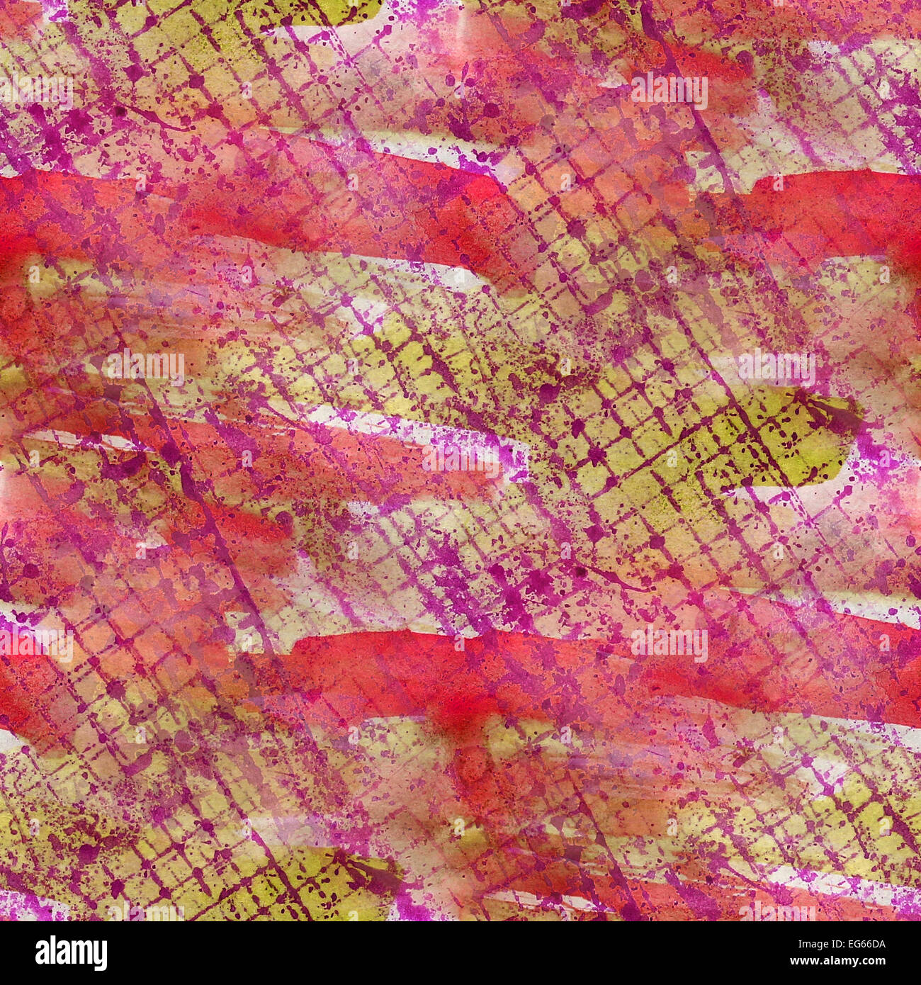 vintage yellow, pink pattern design seamless watercolor texture Stock ...