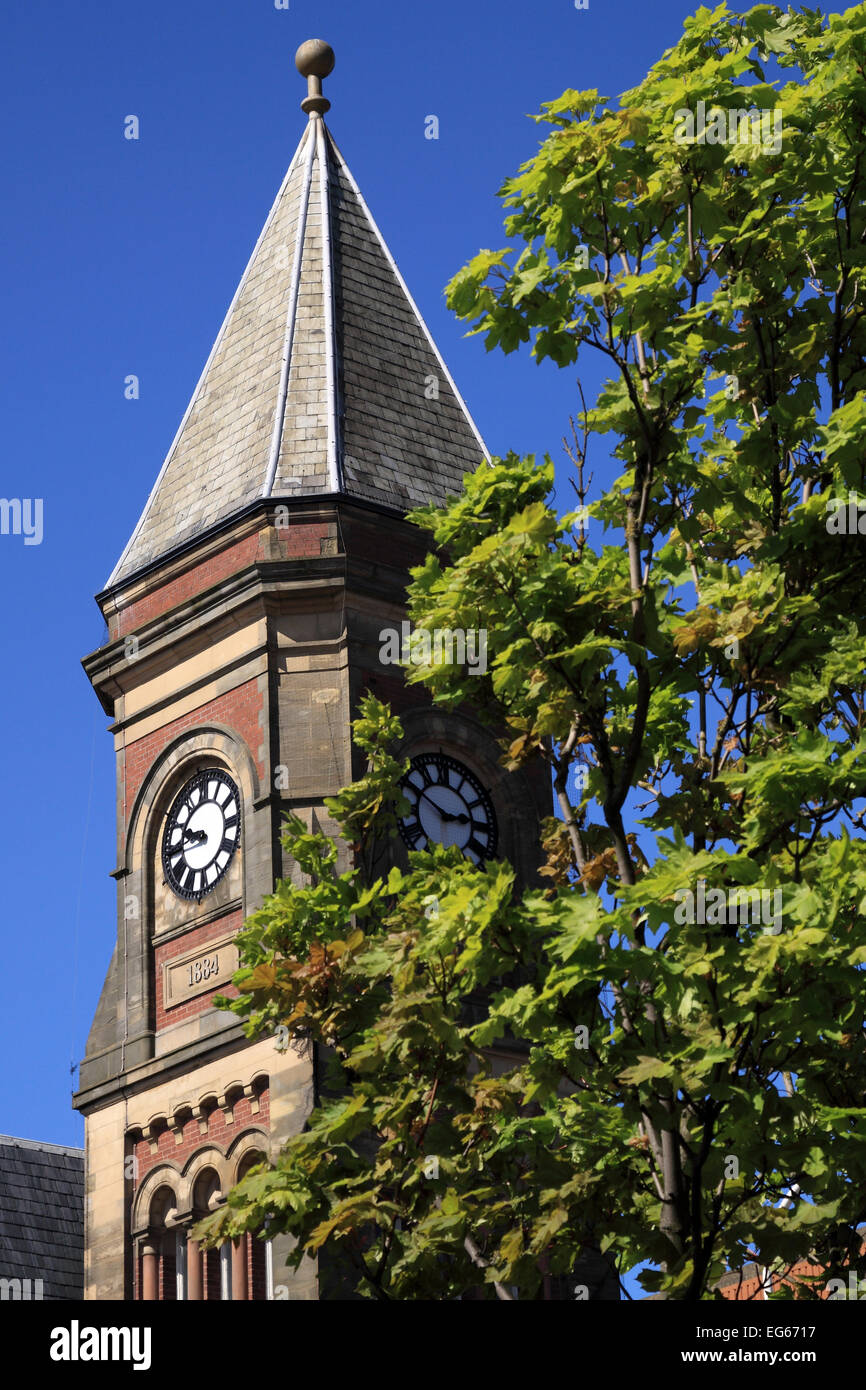 Clock tower of the former Lord Street railway station against a ...