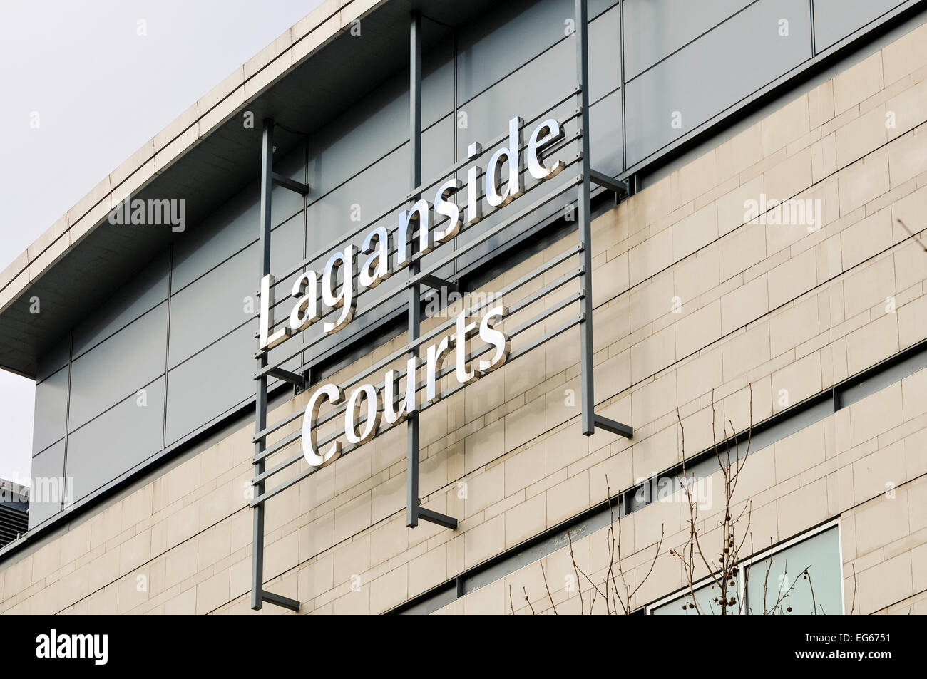 Laganside Courts, Belfast. Crown and Magistrates courtrooms Stock Photo ...