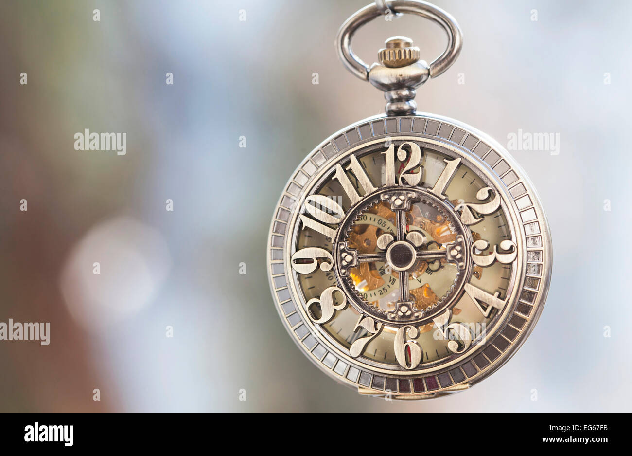 Open Pocket Watch Hanging