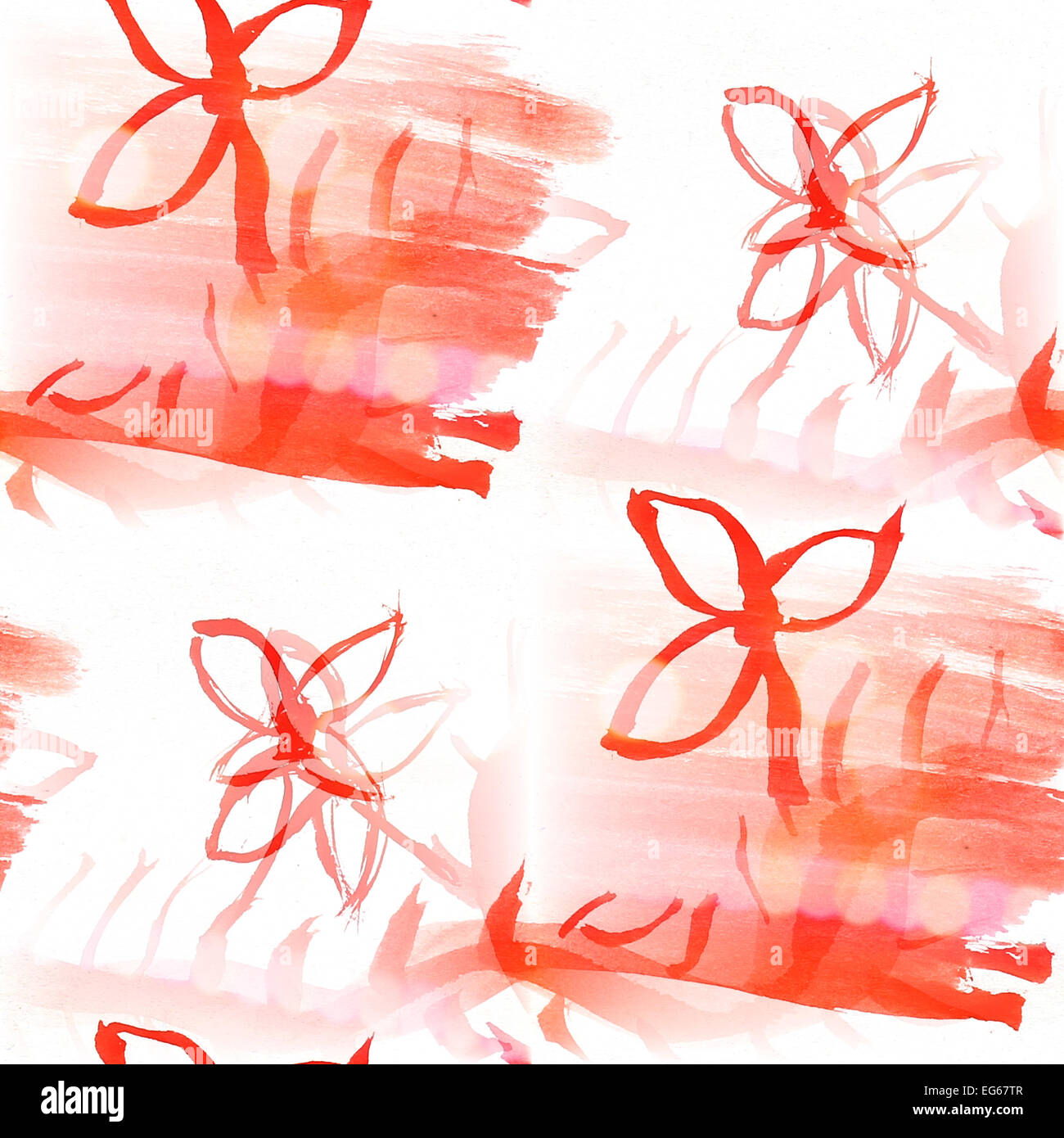 bokeh colorful pattern water texture paint abstract seamless red Stock ...