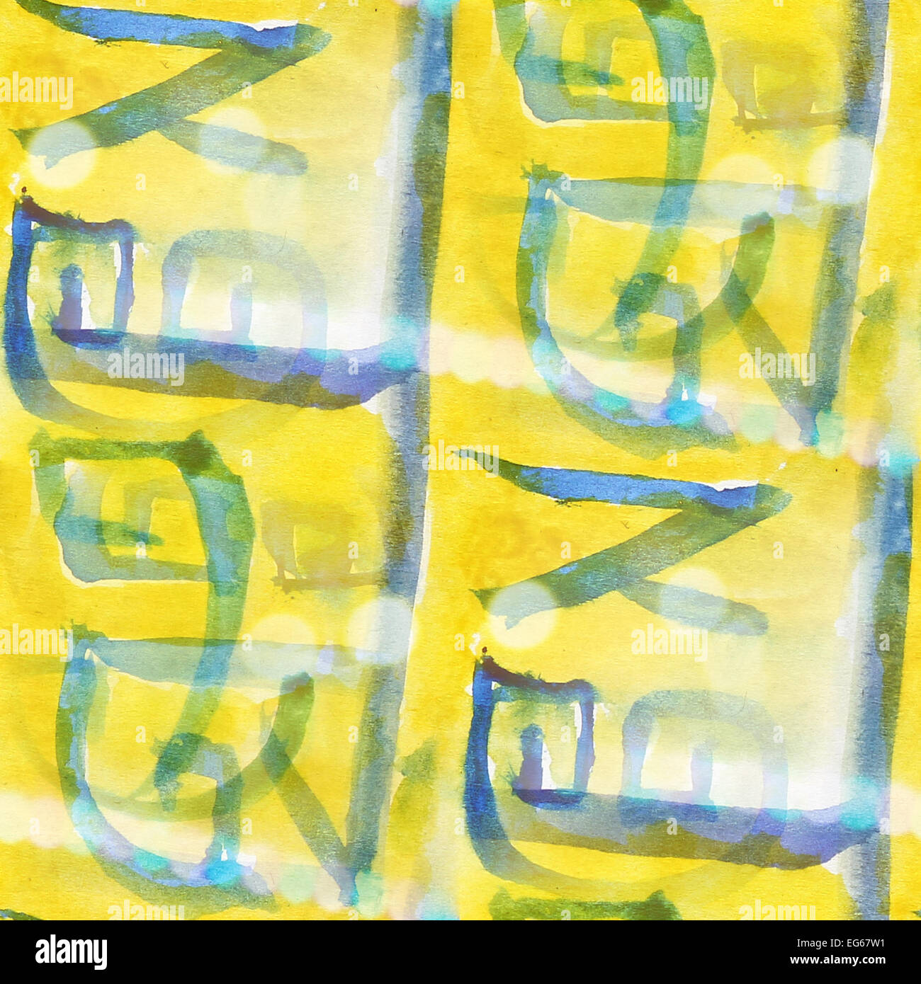 bokeh colorful pattern water texture paint abstract seamless yel Stock ...