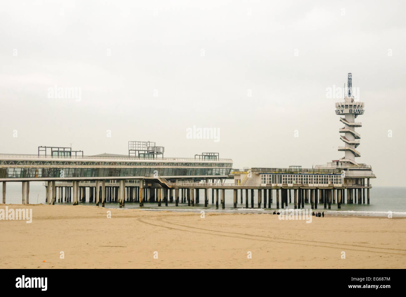 Pier at Scheveningen Strand Stock Photo - Alamy
