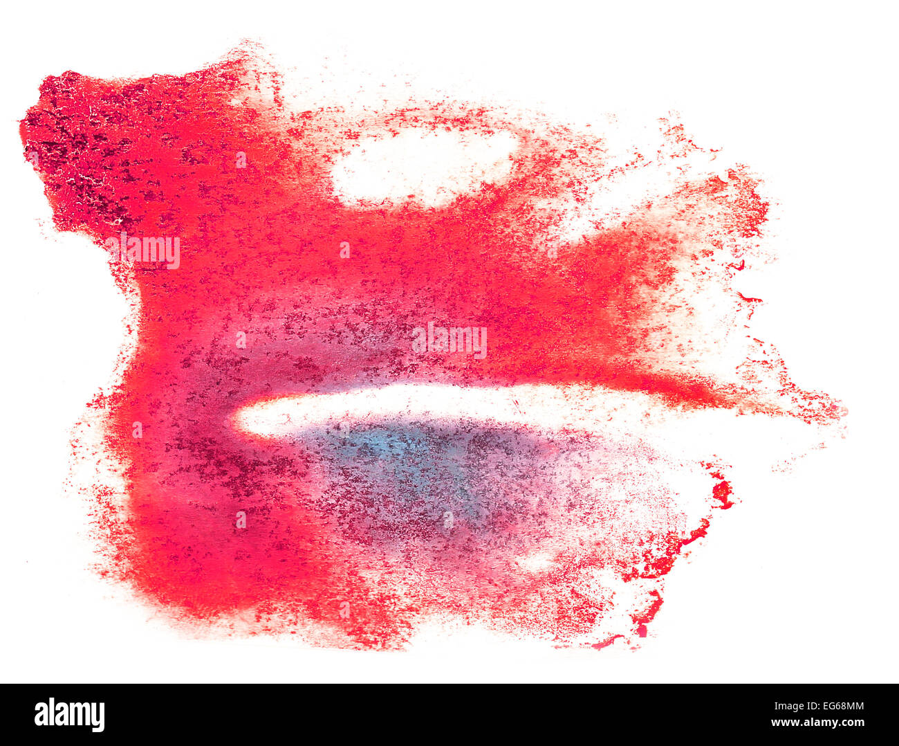 abstract red stroke ink watercolor brush water color splash pain Stock ...