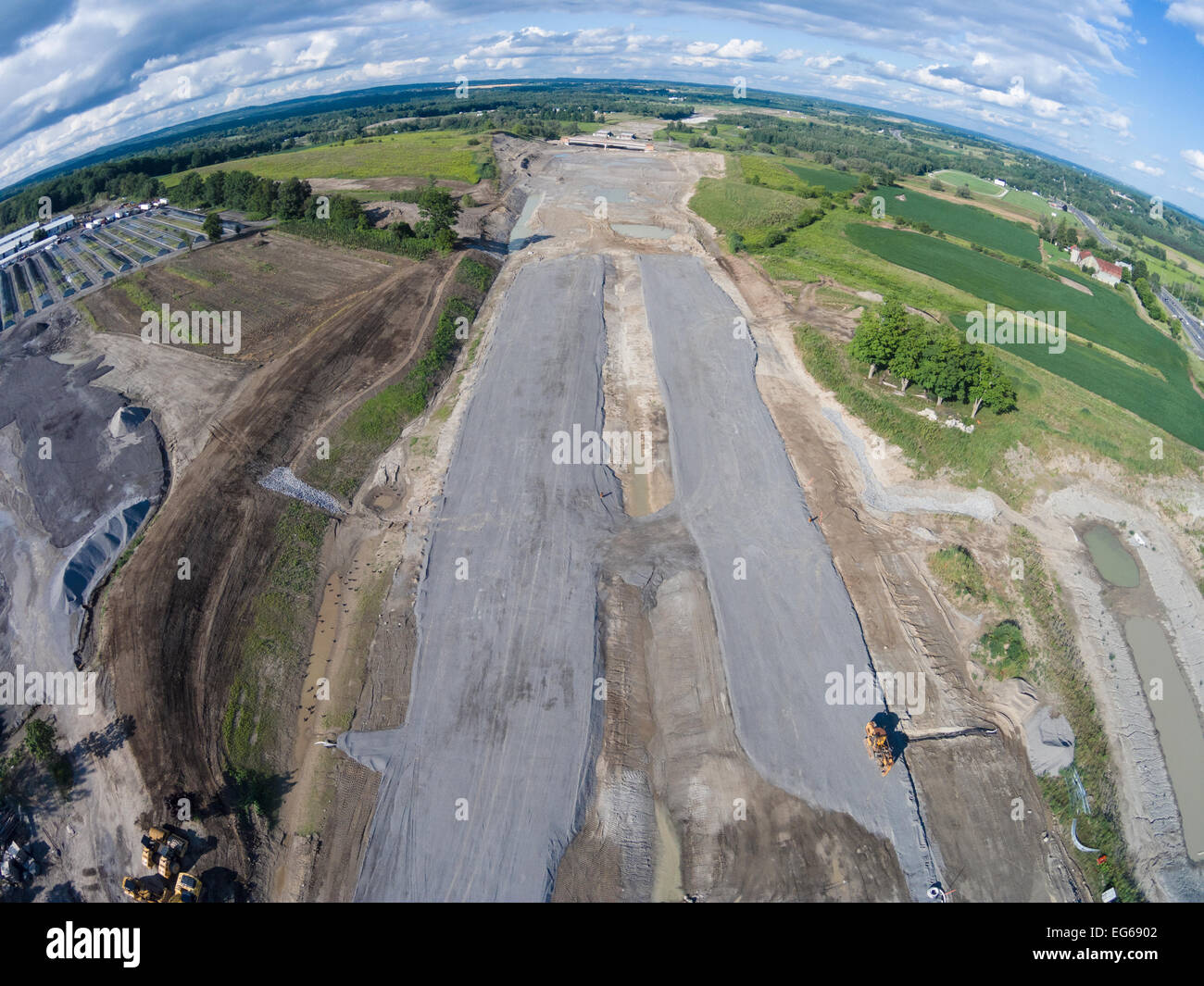 Highway 407 East Construction in 2014 Stock Photo - Alamy
