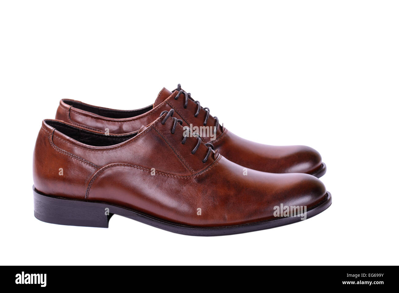 Men's autumn shoes with laces Stock Photo - Alamy