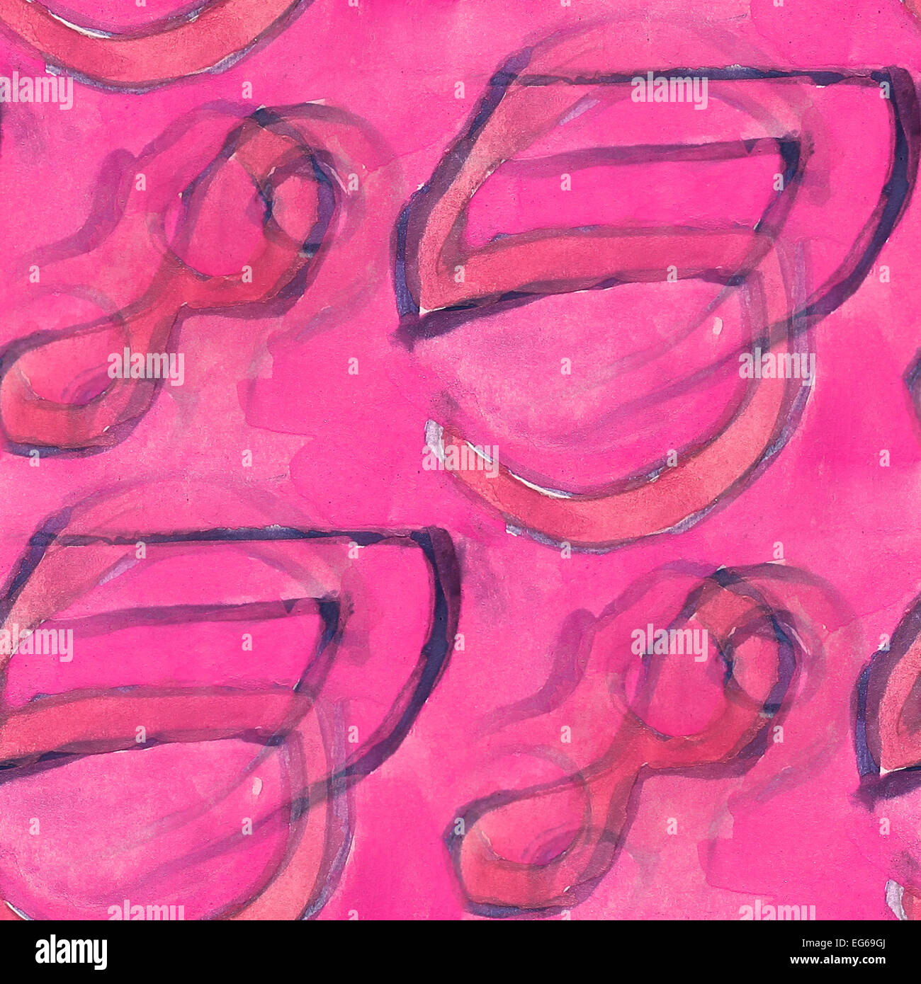 drawing purple colorful pattern water texture paint abstract sea Stock ...