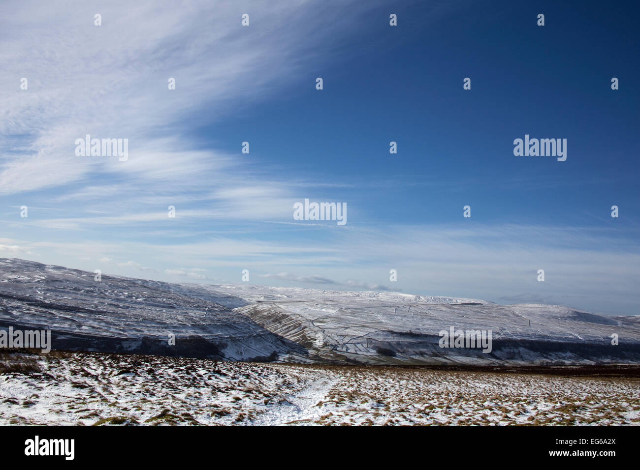 Yorkshire Dales in winter near Arncliffe & Kettlewell Stock Photo - Alamy