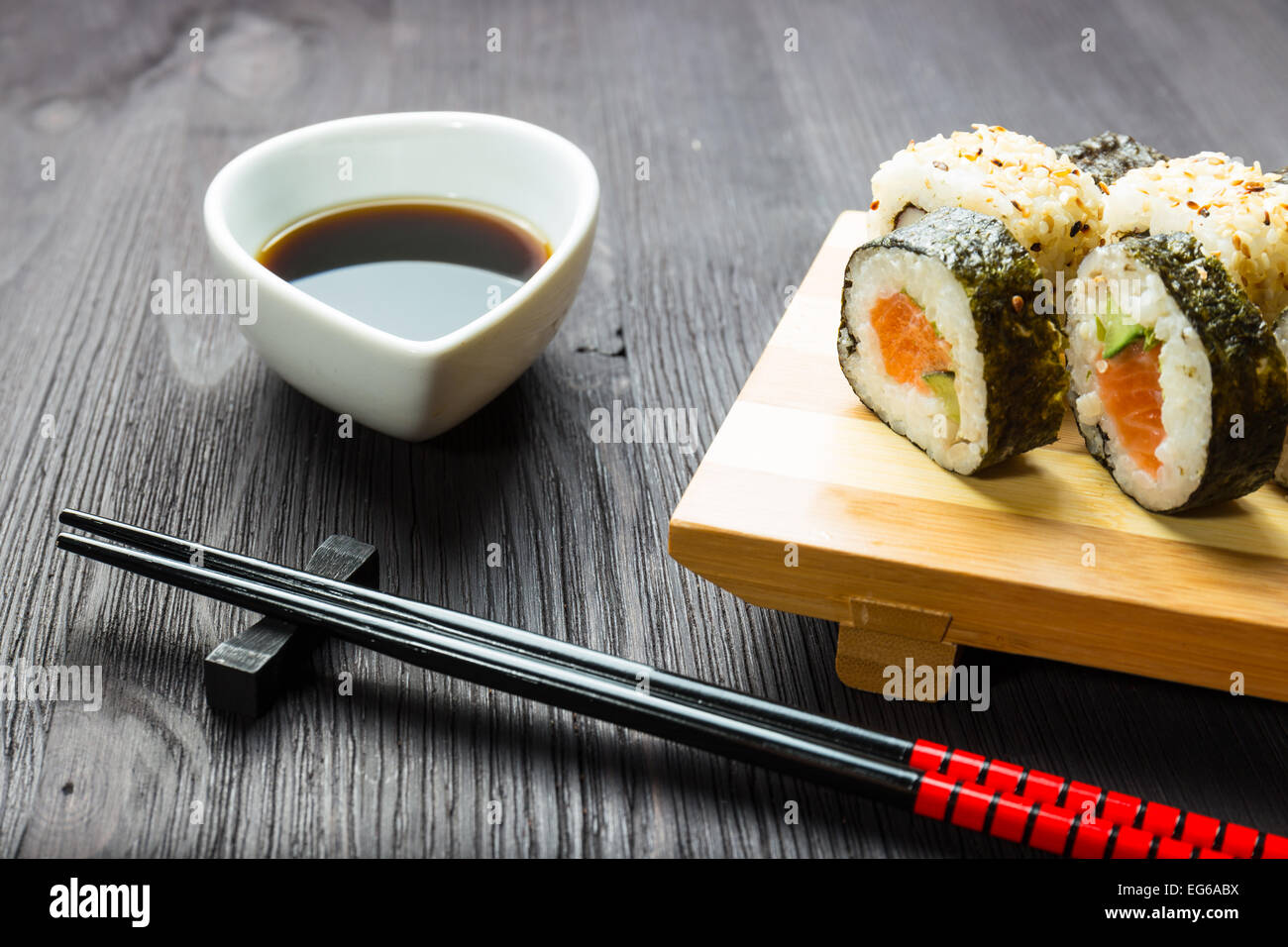 Japanese seafood sushi Stock Photo - Alamy