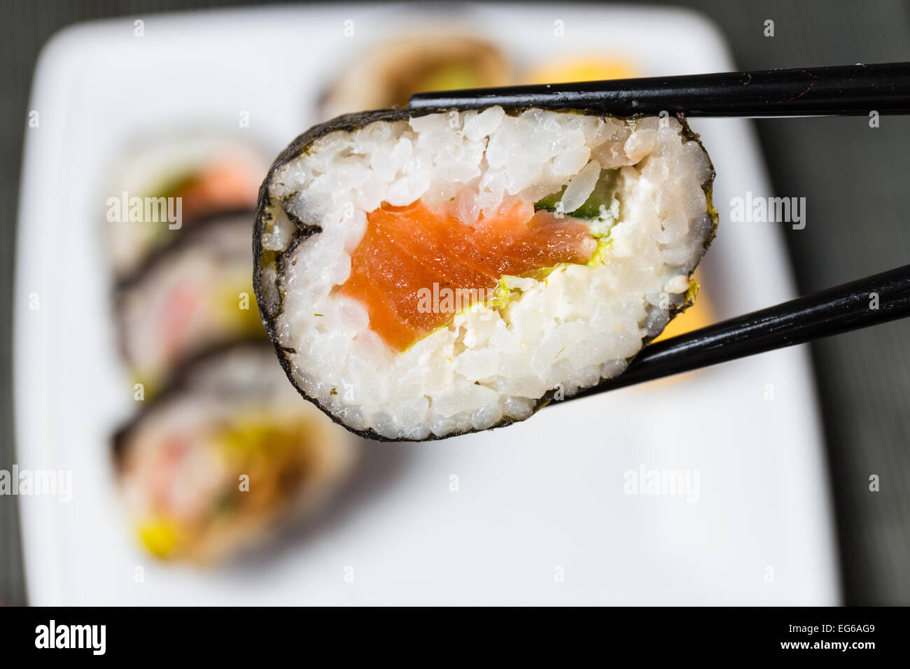 Japanese seafood sushi Stock Photo - Alamy