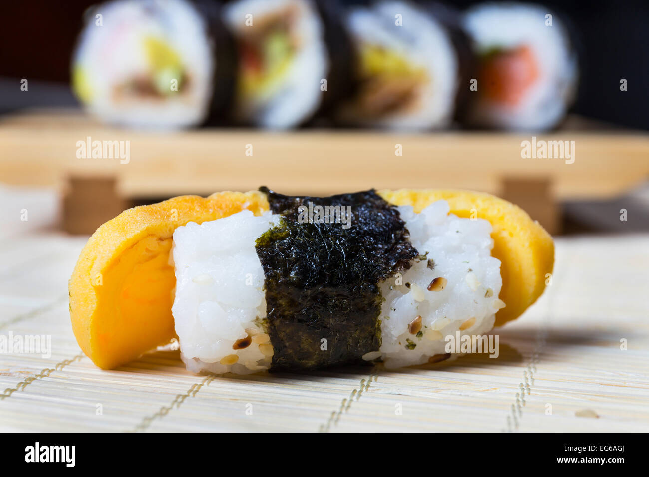 Japanese seafood sushi Stock Photo - Alamy