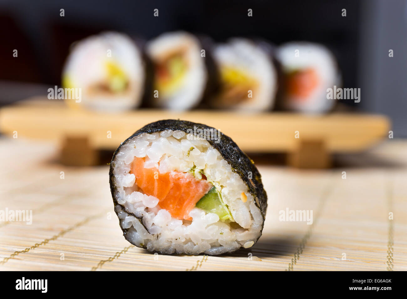 Japanese seafood sushi Stock Photo - Alamy