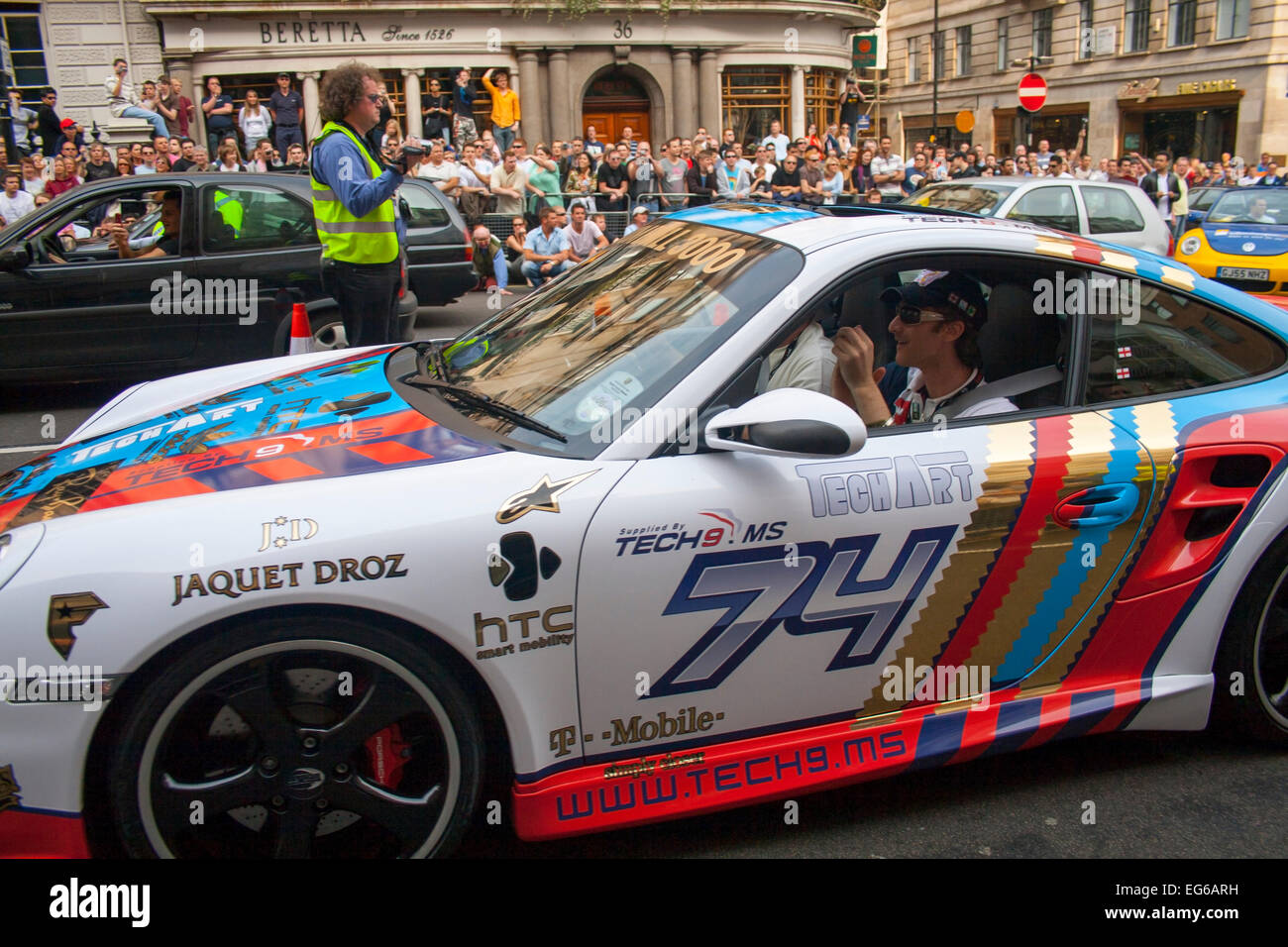 Gumball Rally 2007 Pall Mall London TechArt Porsche 997 Turbo Stock ...