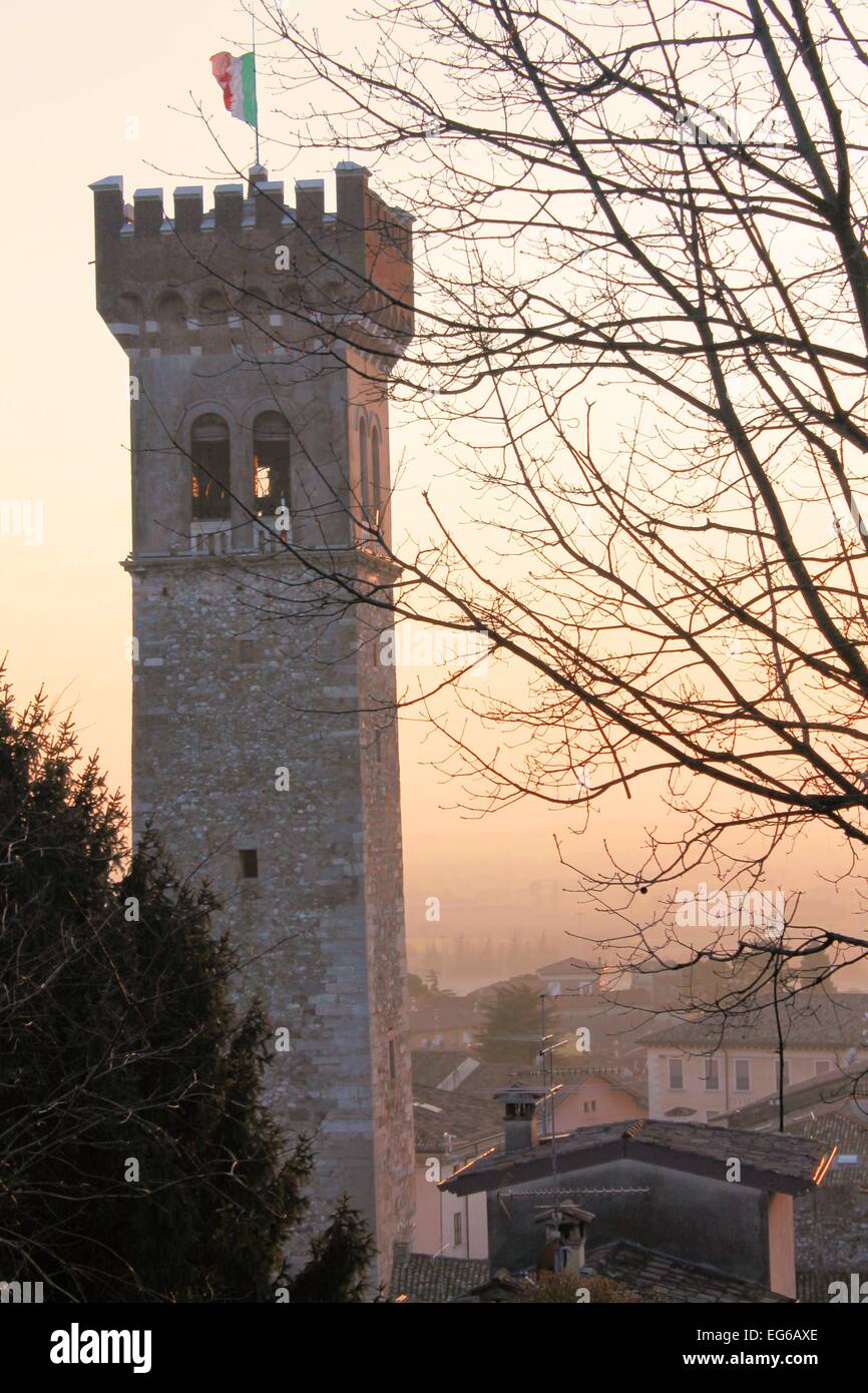Civic tower of Lonato, Brescia, Lombardy, Italy Stock Photo - Alamy