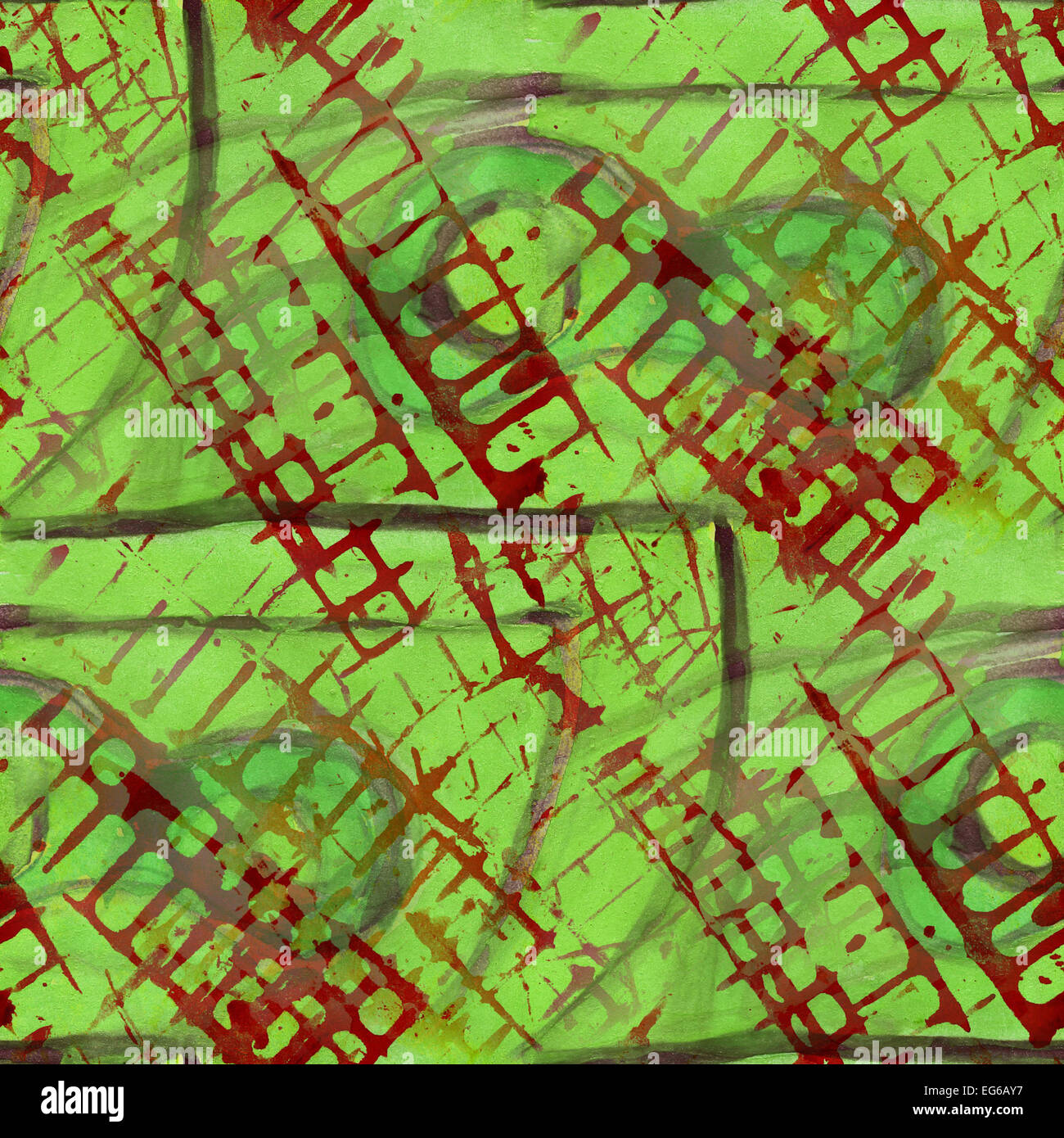 pattern red, green design seamless watercolor texture background Stock ...
