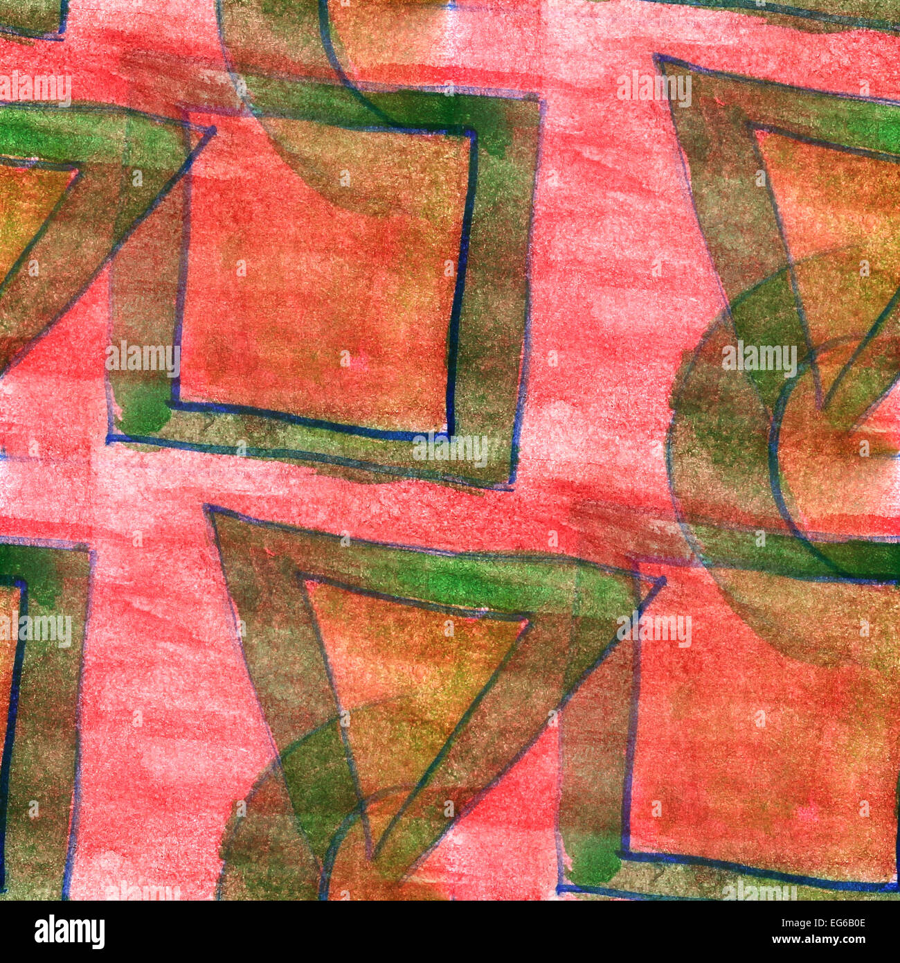 ornament drawing red, green usa colorful pattern water ancient t Stock ...