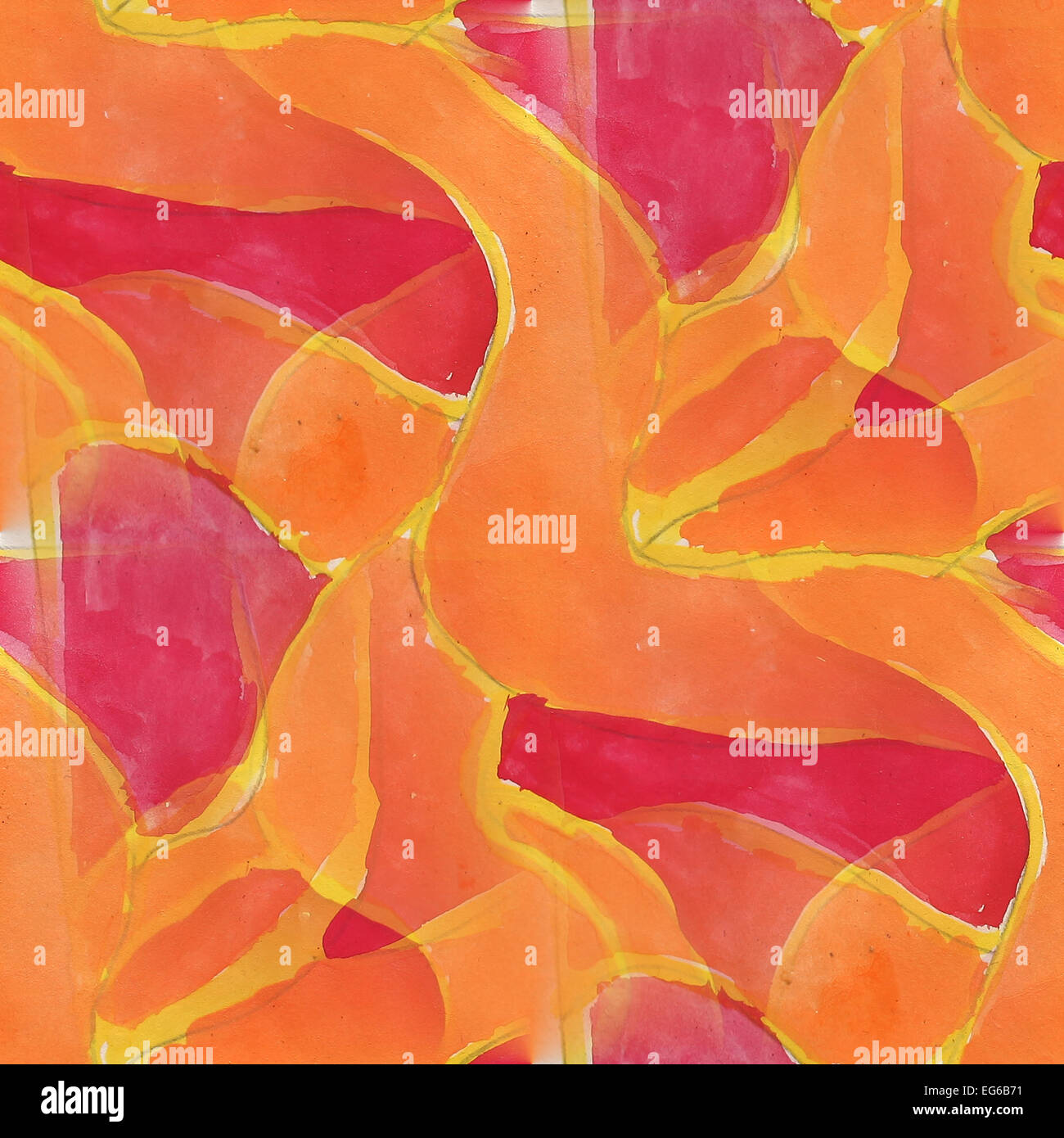red, orange drawing colorful pattern water texture paint abstrac Stock ...