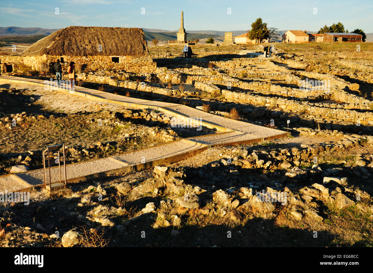 numancia archaeological site in garray, soria, spain Stock Photo - Alamy