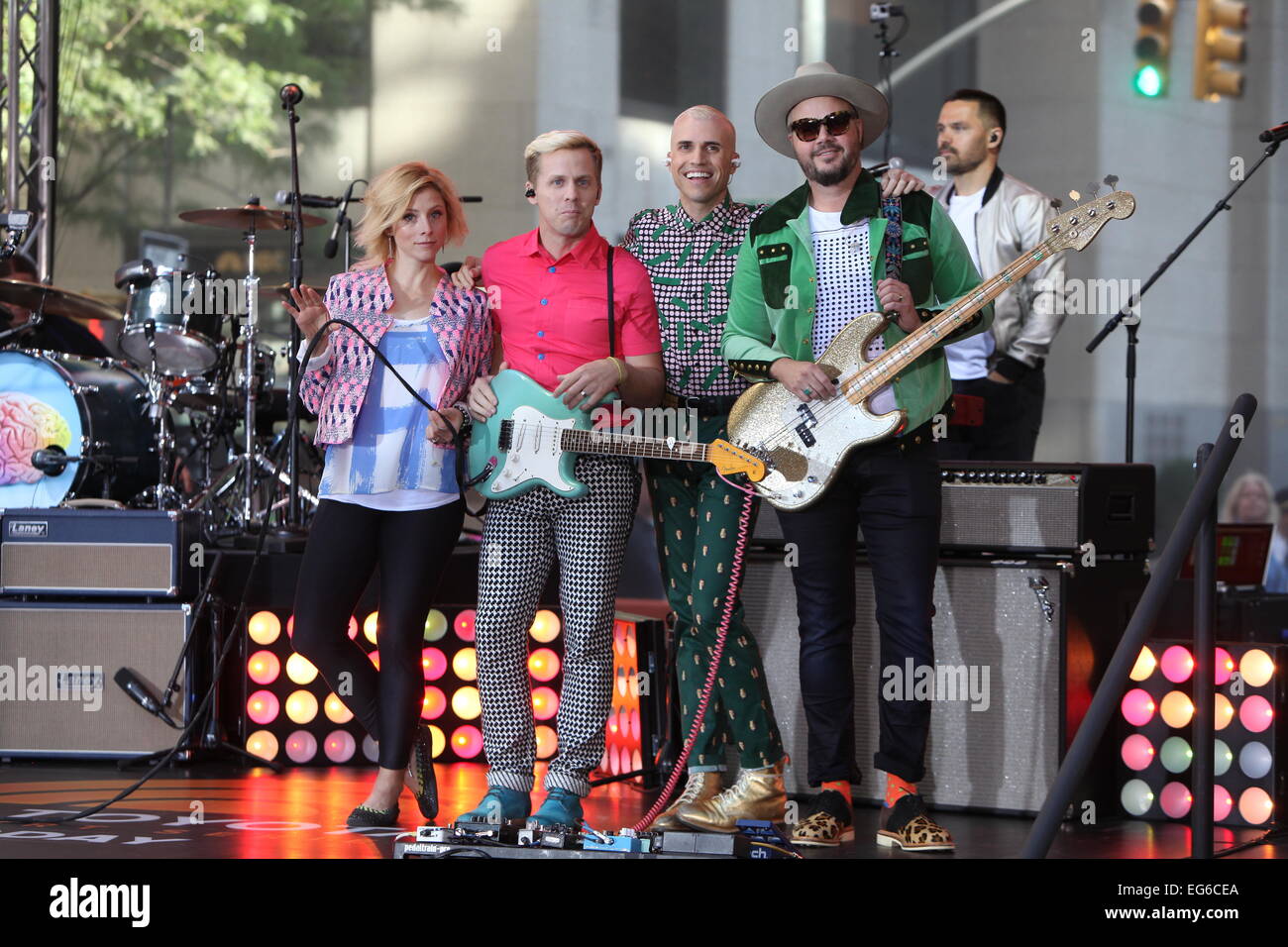 Neon Trees perform live on NBC's 'The Today Show' for the Toyota Summer ...