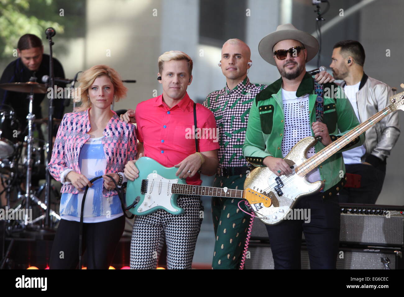 Neon Trees perform live on NBC's 'The Today Show' for the Toyota Summer ...
