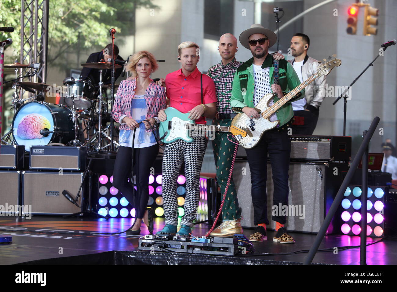 Neon Trees perform live on NBC's 'The Today Show' for the Toyota Summer ...