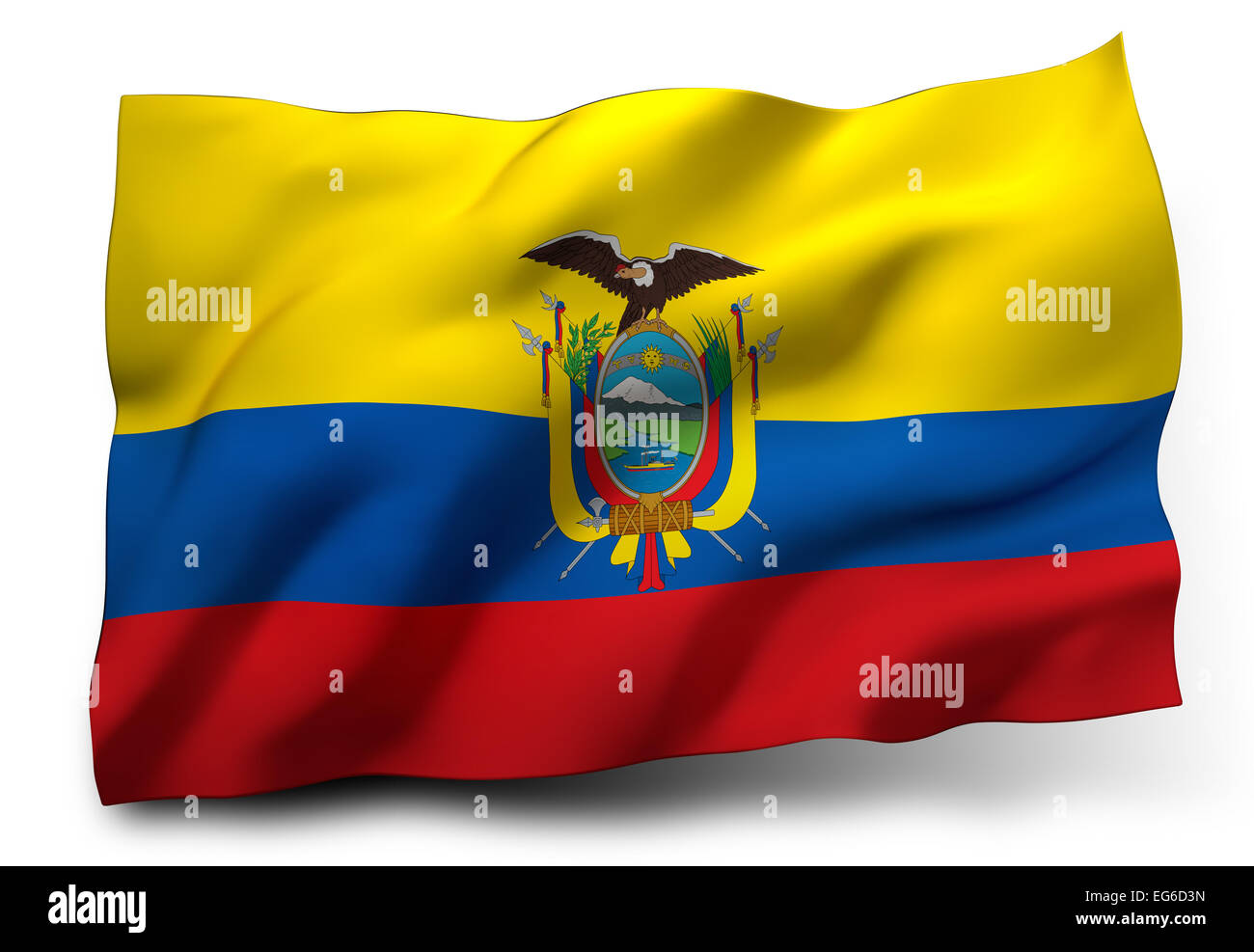 Flag ecuador waving wind hi-res stock photography and images - Alamy