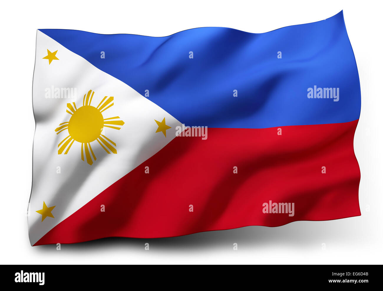 Philippine Flag Waving Drawing