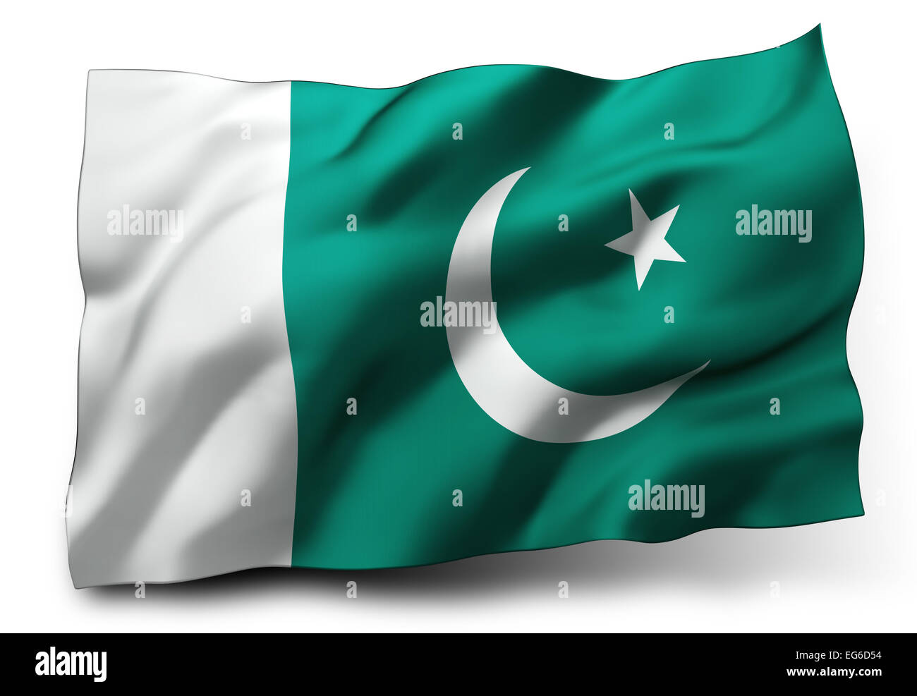 Pakistan flag flying hi-res stock photography and images - Alamy