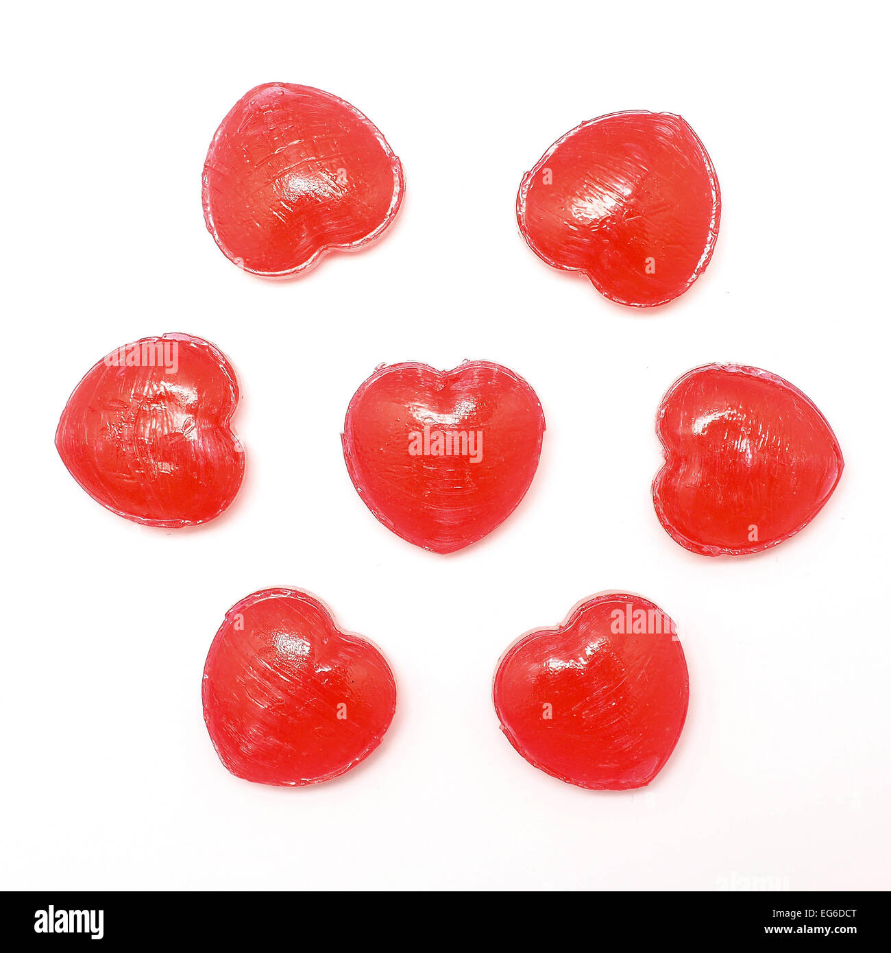 heart shape candy isolated on white background Stock Photo - Alamy