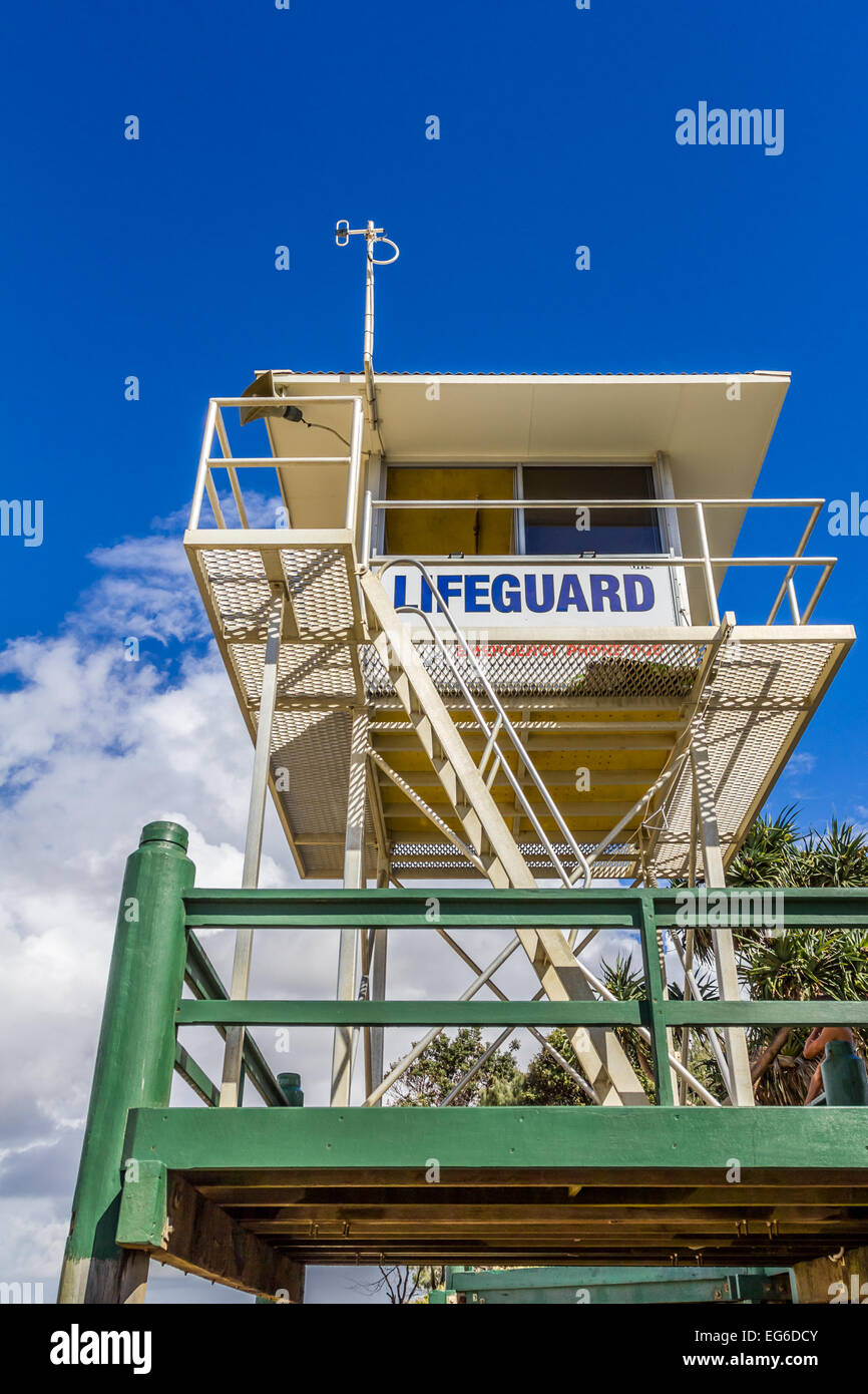 Lifeguard tower on beach Stock Photo - Alamy