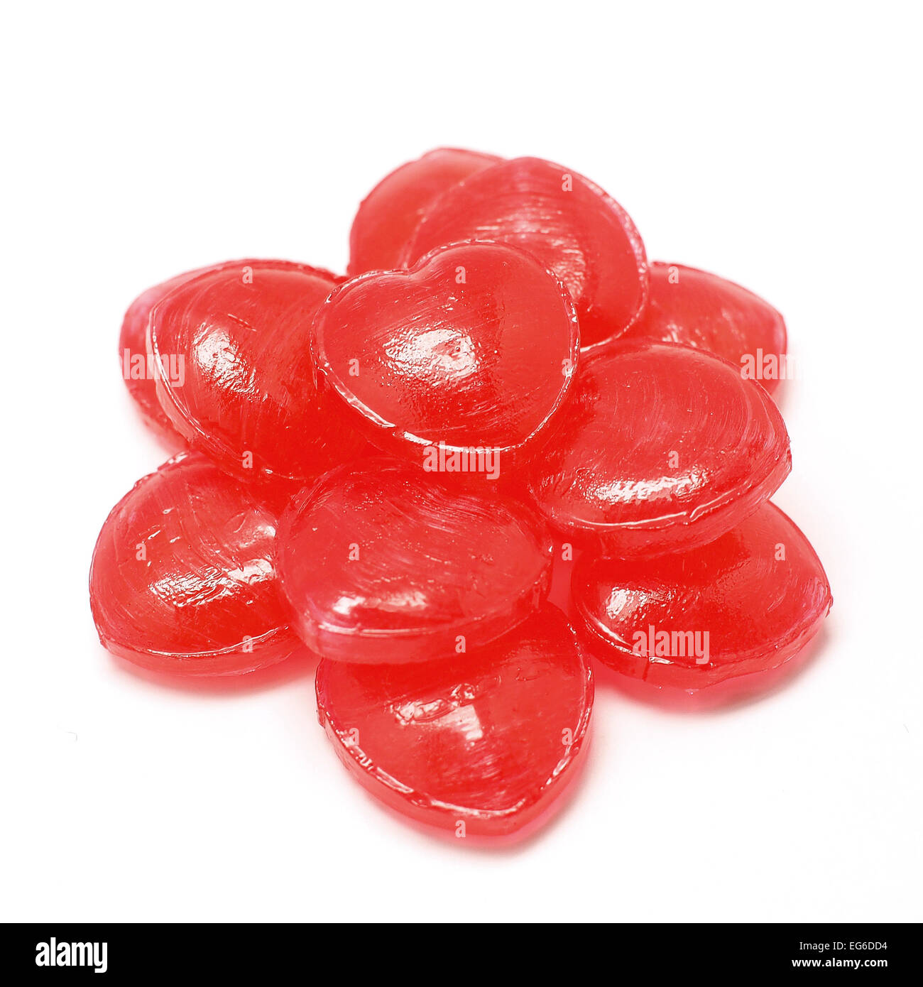 heart shape candy isolated on white background Stock Photo - Alamy