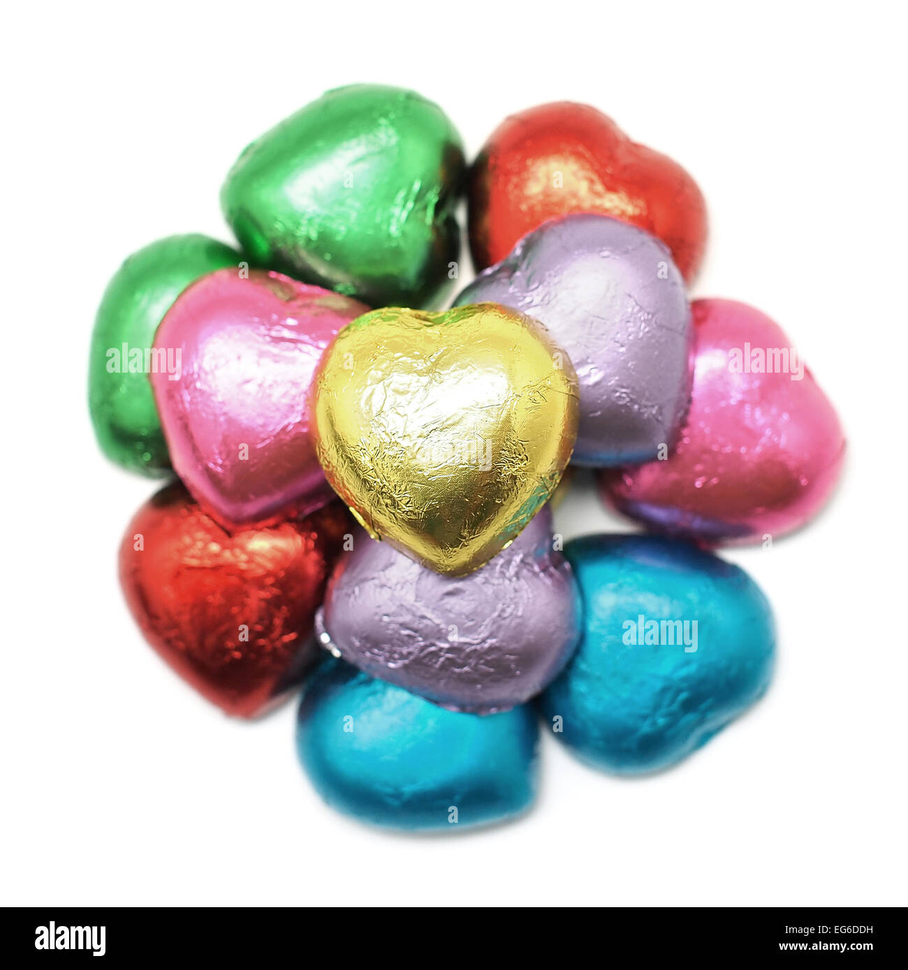 heart shape of chocolate isolated on white background Stock Photo - Alamy