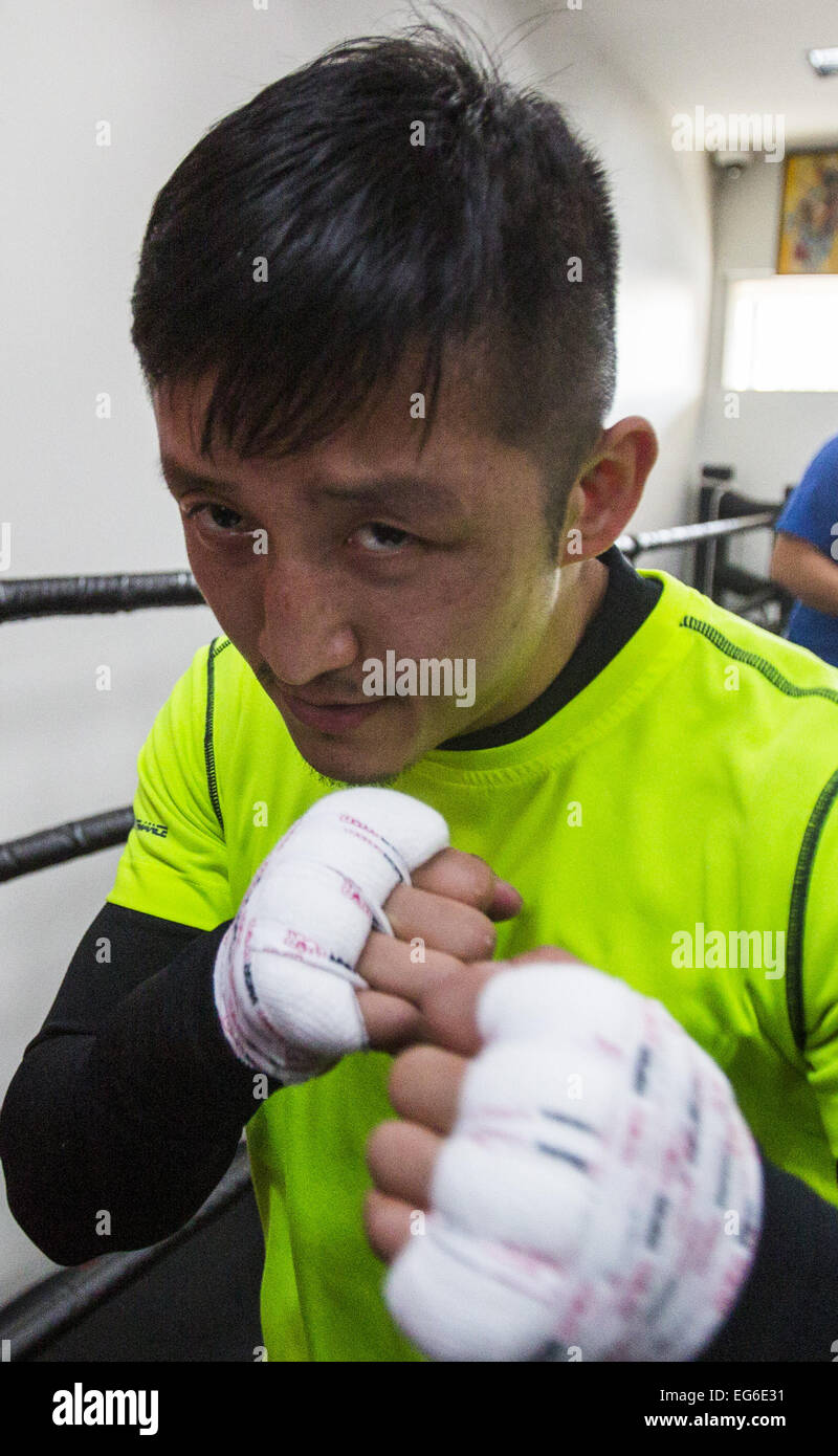 Los Angeles, California, USA. 17th Feb, 2015. Two-time Chinese Olympic ...