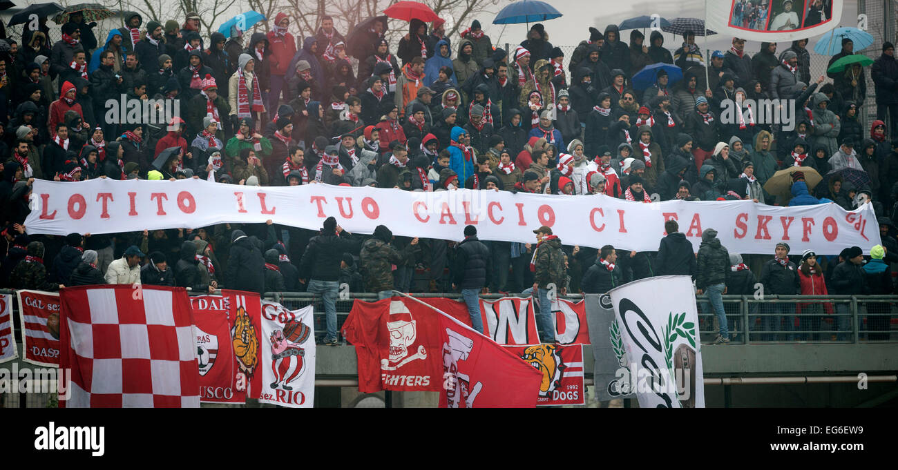 Carpi, Italy. 14th Feb, 2015. Carpi fans Football/Soccer : Italian ...