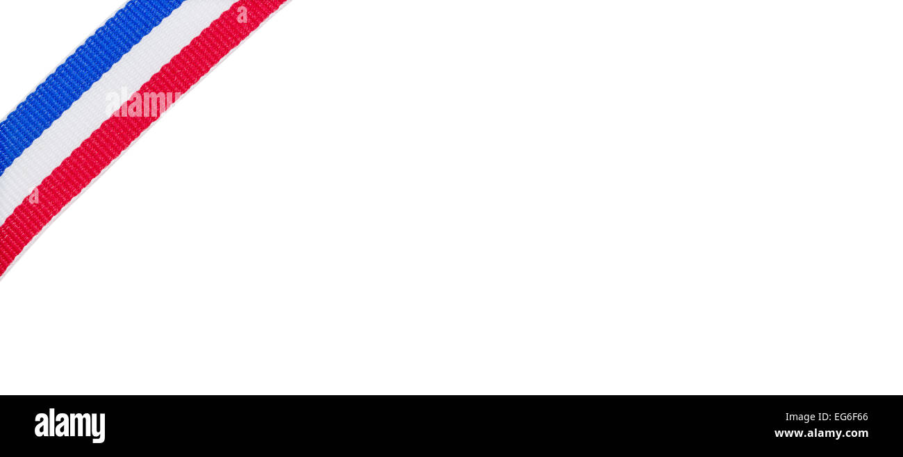 United States of America ribbon colors isolated on white background in ...