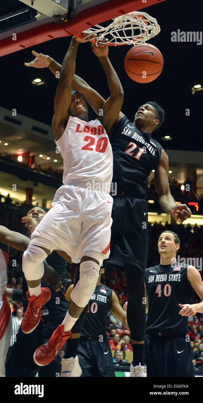 Albuquerque, New Mexico, USA. 17th Feb, 2015. SPORTS-- UNM's Sam ...
