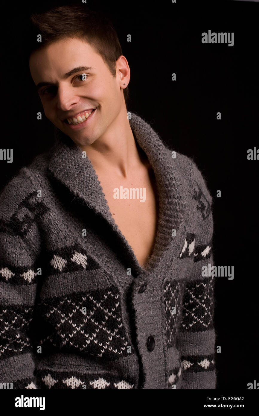 Young boy portrait - low key portrait Stock Photo - Alamy