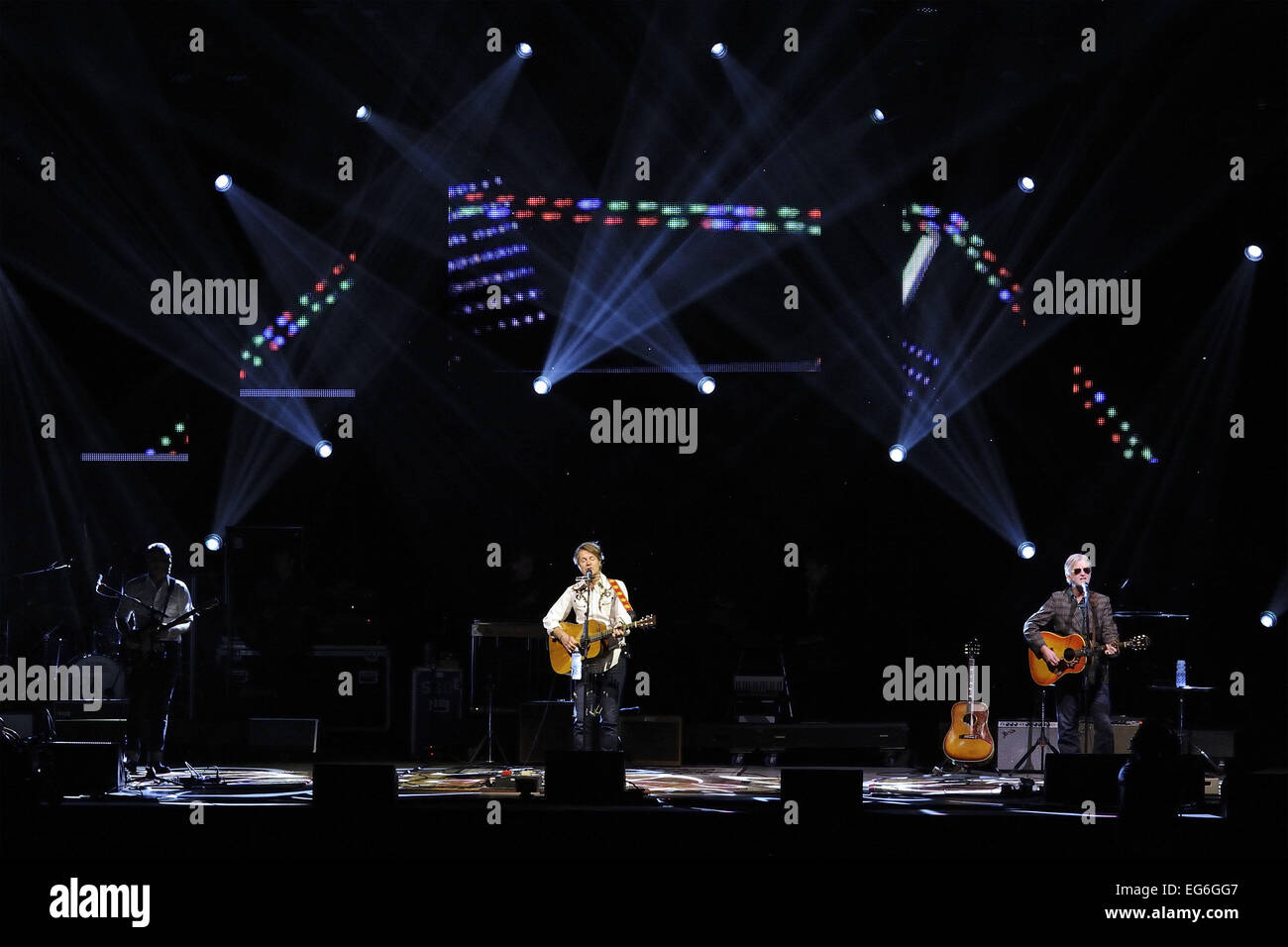 Blue Rodeo performs at the Molson Canadian Amphitheatre. Featuring: Jim ...