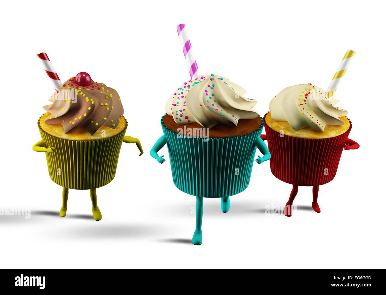 Sprinkle cupcake Cut Out Stock Images & Pictures - Alamy