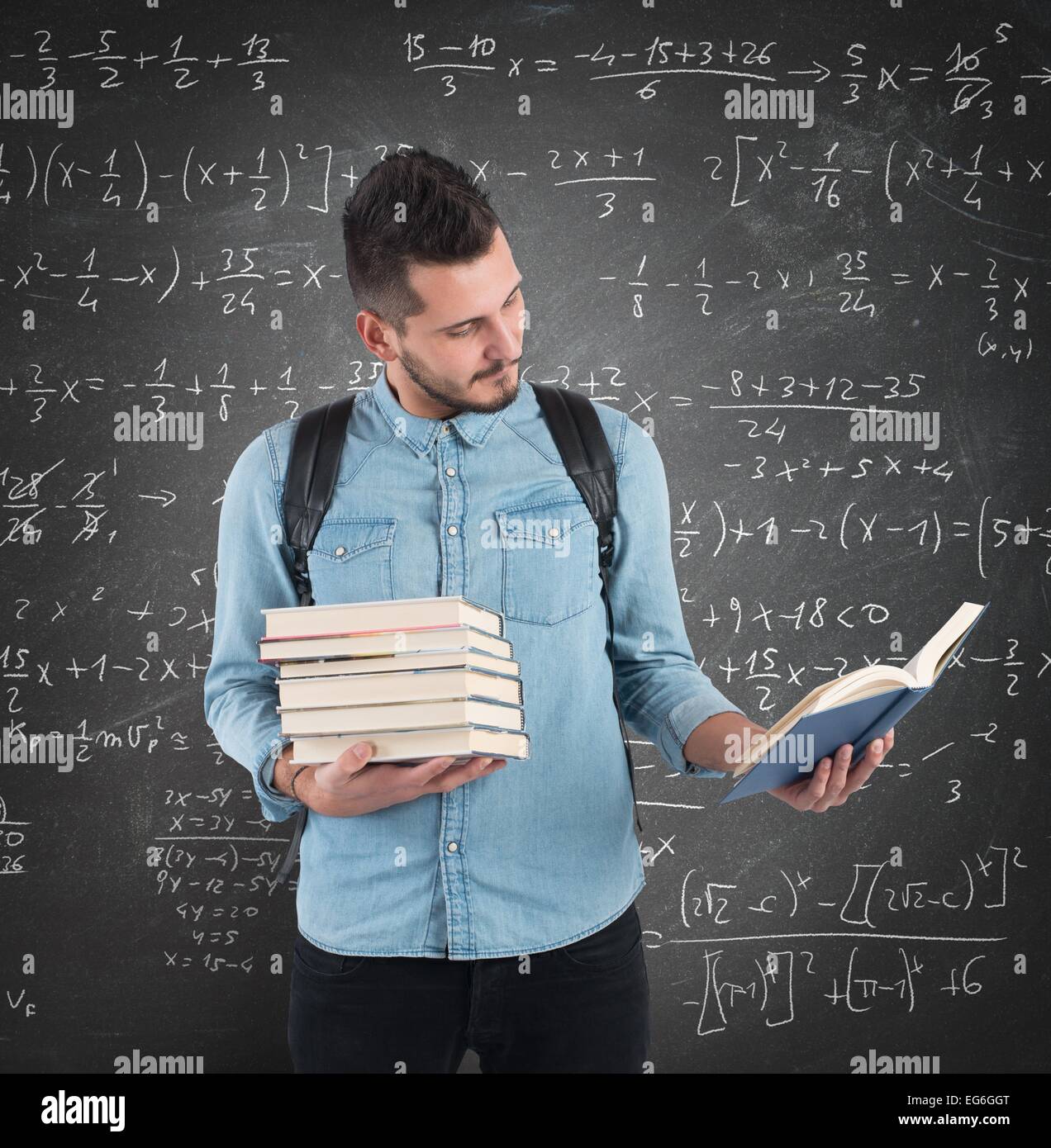 Student in classroom Stock Photo - Alamy