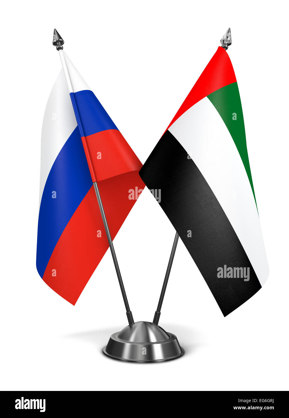 Russia united arab emirates flag Cut Out Stock Images & Pictures - Alamy