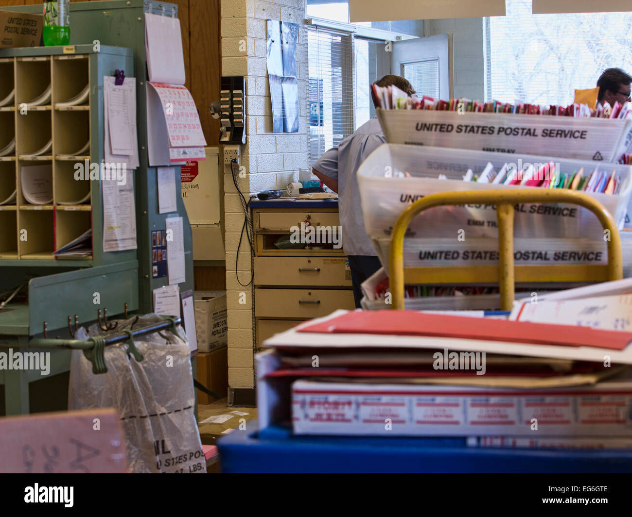Old post office letter sorting hi-res stock photography and images - Alamy