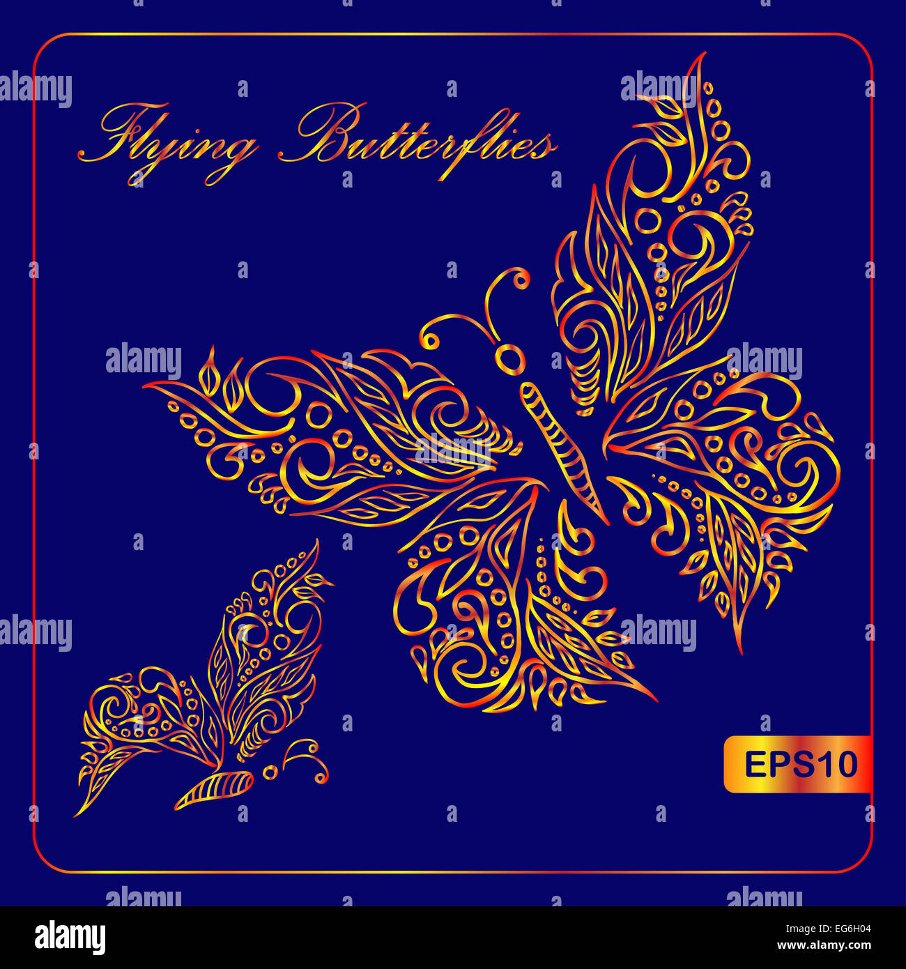 Template butterfly gold metal on hi-res stock photography and images ...