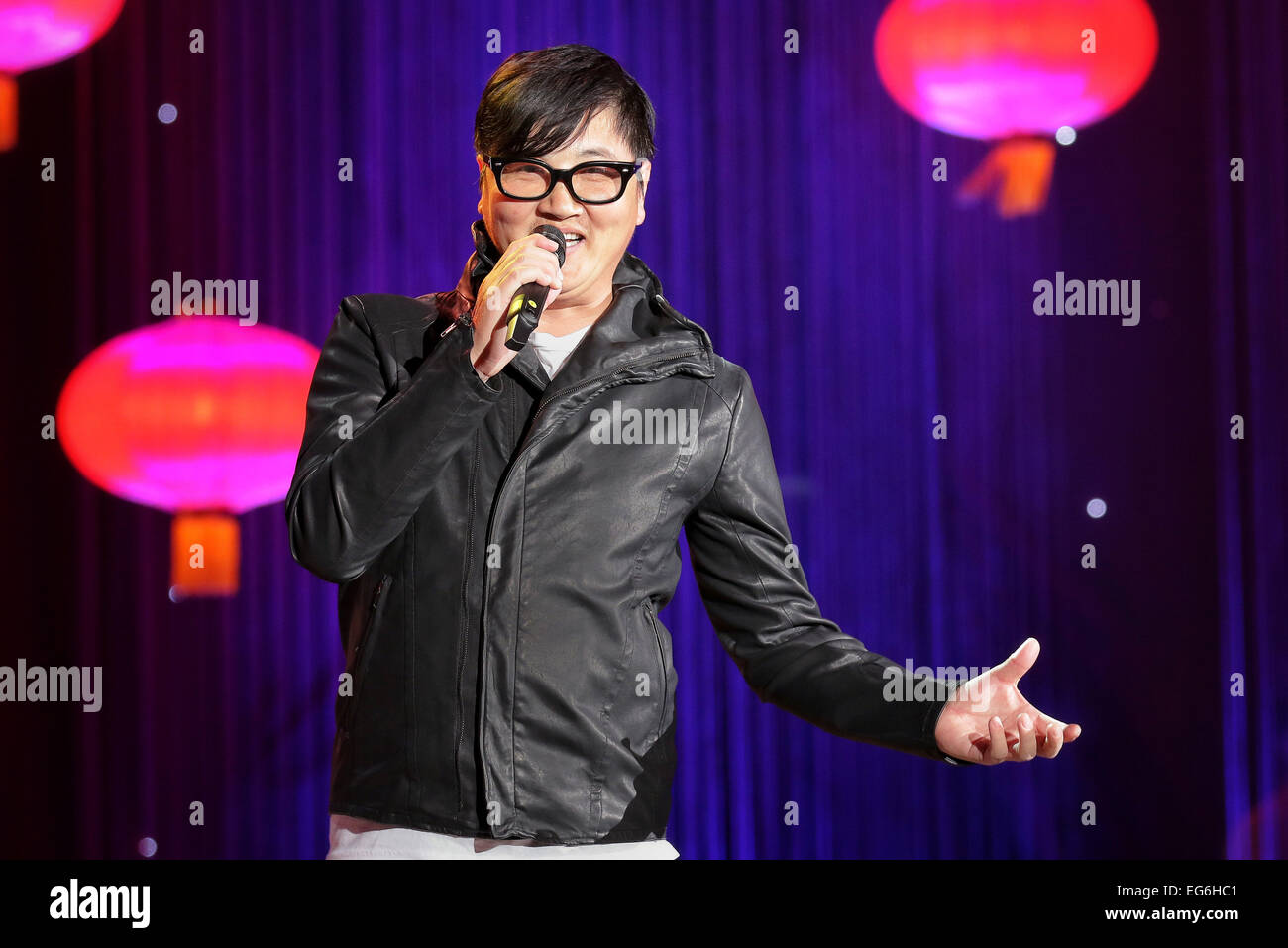 Beijing, China. 18th Feb, 2015. File photo shows singer Sun Nan ...
