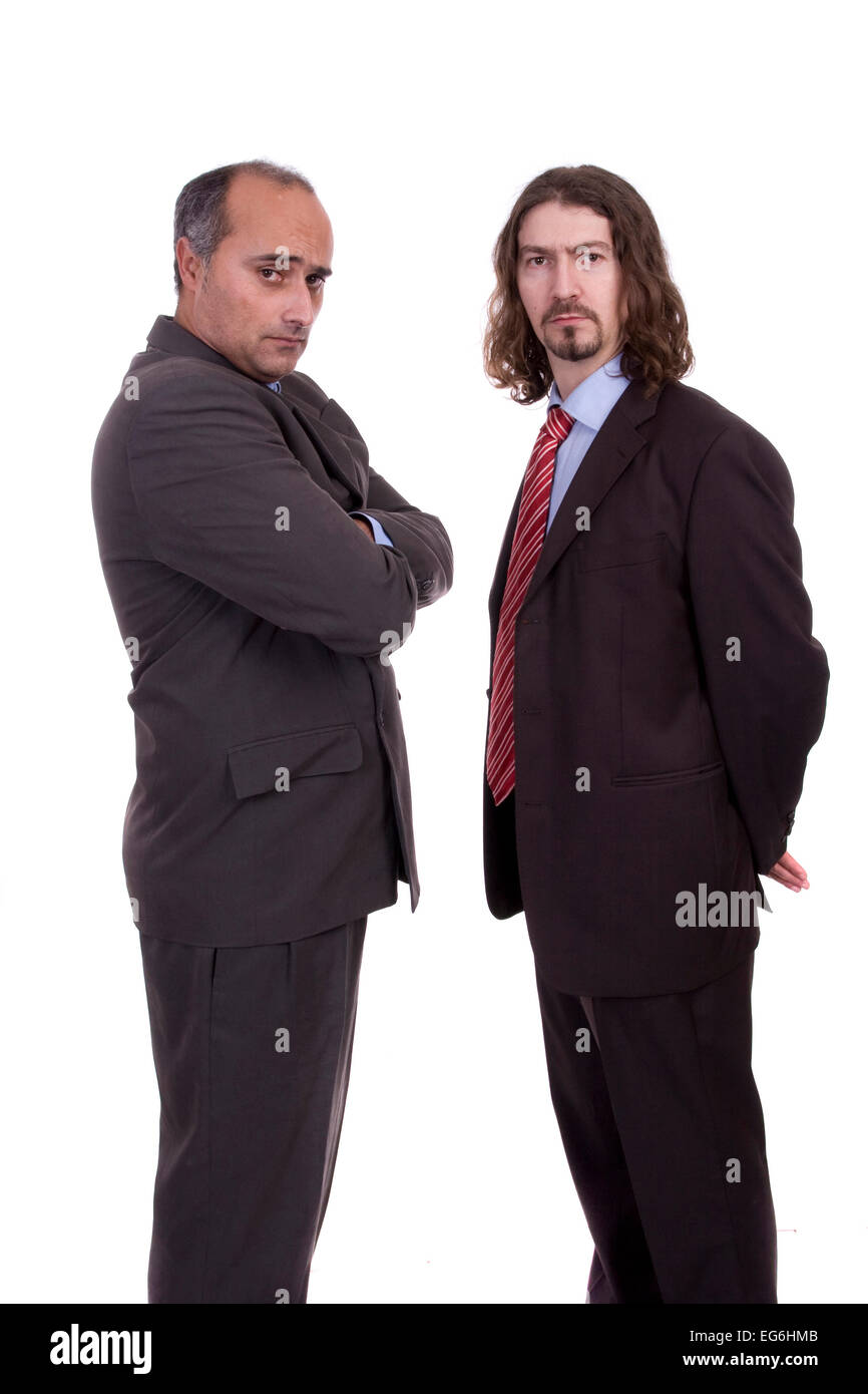 business team posing isolated over white background Stock Photo - Alamy