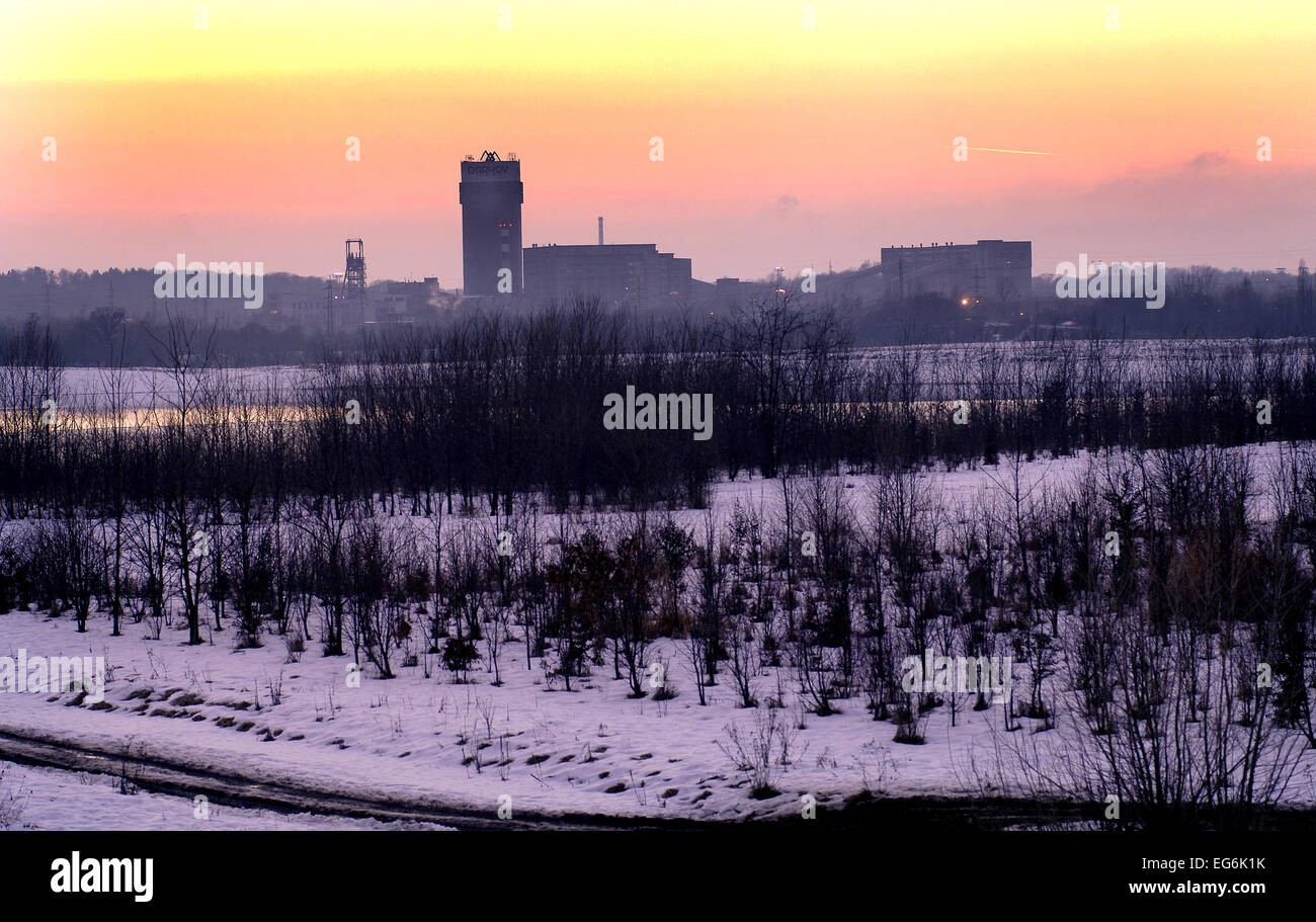 Darkov Mine, OKD, sunset Stock Photo - Alamy